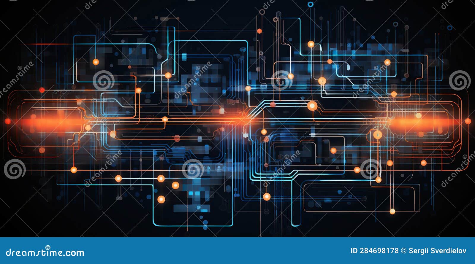 An Abstract Electronic Background, Where Vibrant Colors and Dynamic ...