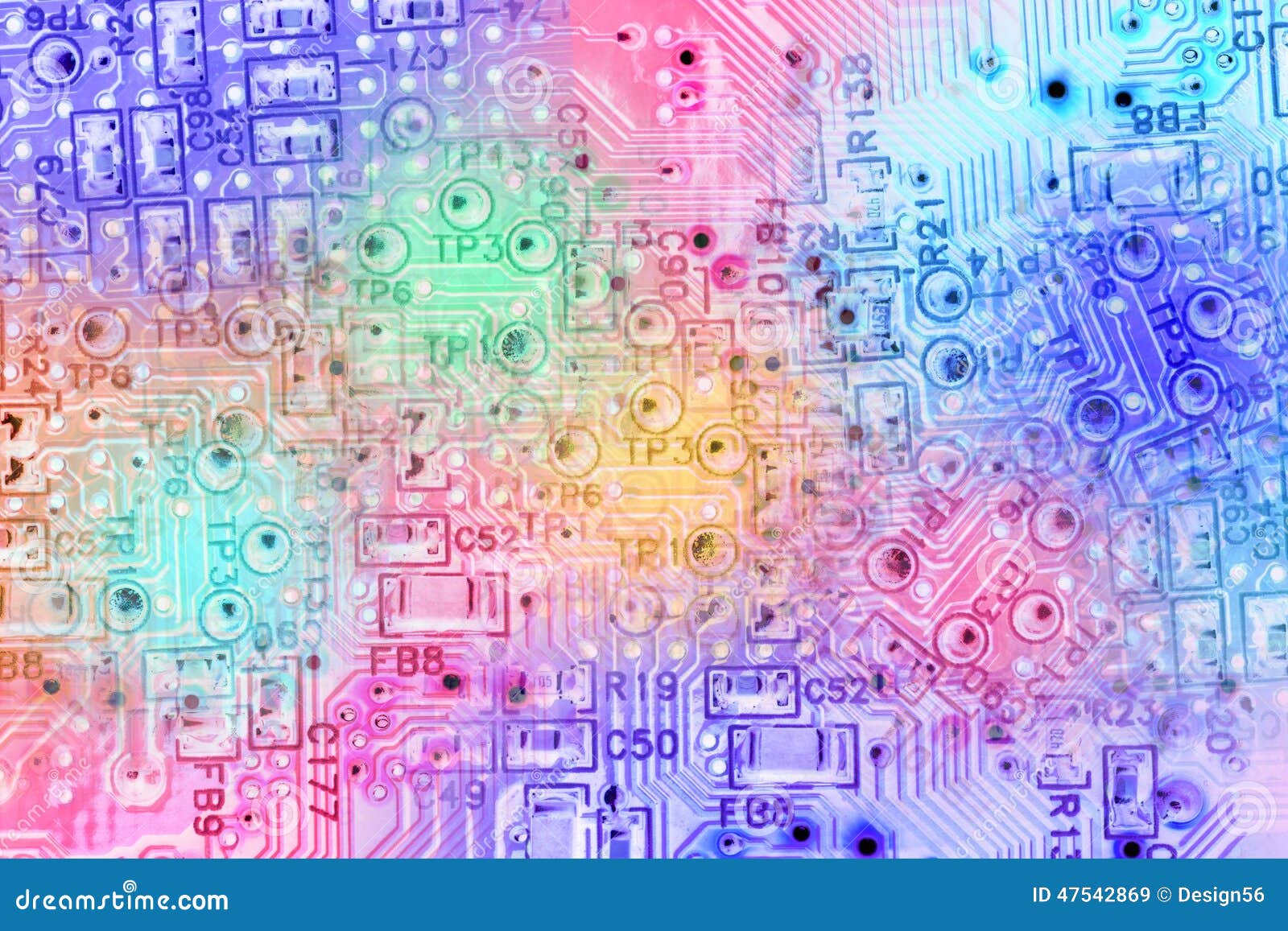 Abstract Electronic Circuit Background Stock Image - Image of graphic ...