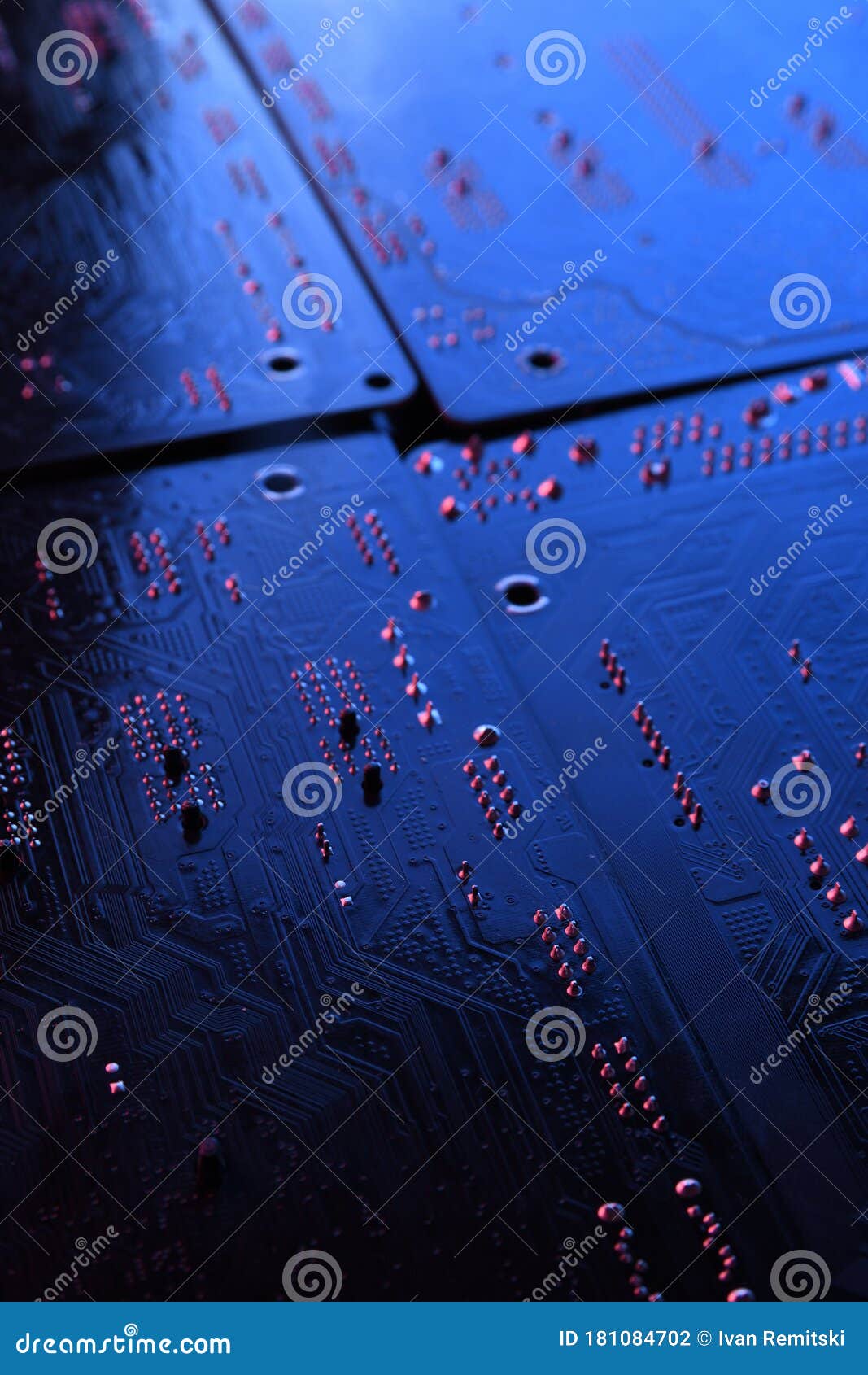 Abstract Electronic Circuit Board, Computer Motherboard Lines and ...