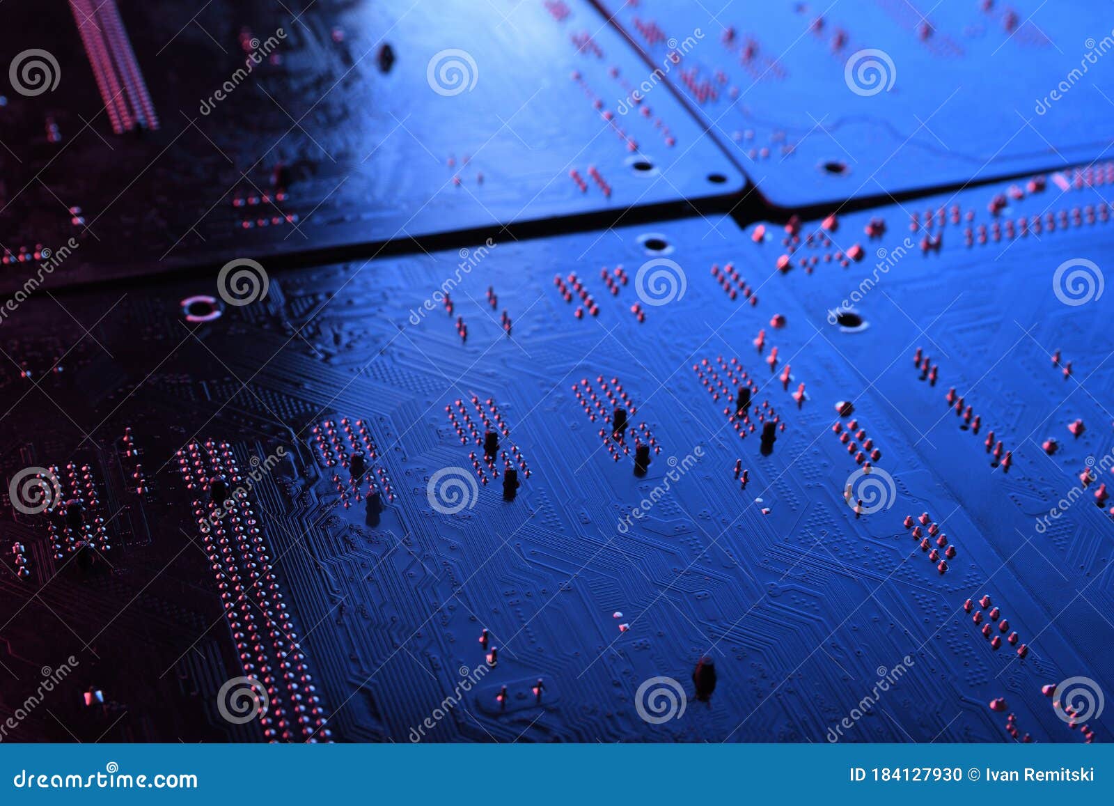 Abstract Electronic Circuit Board, Computer Motherboard Lines and ...