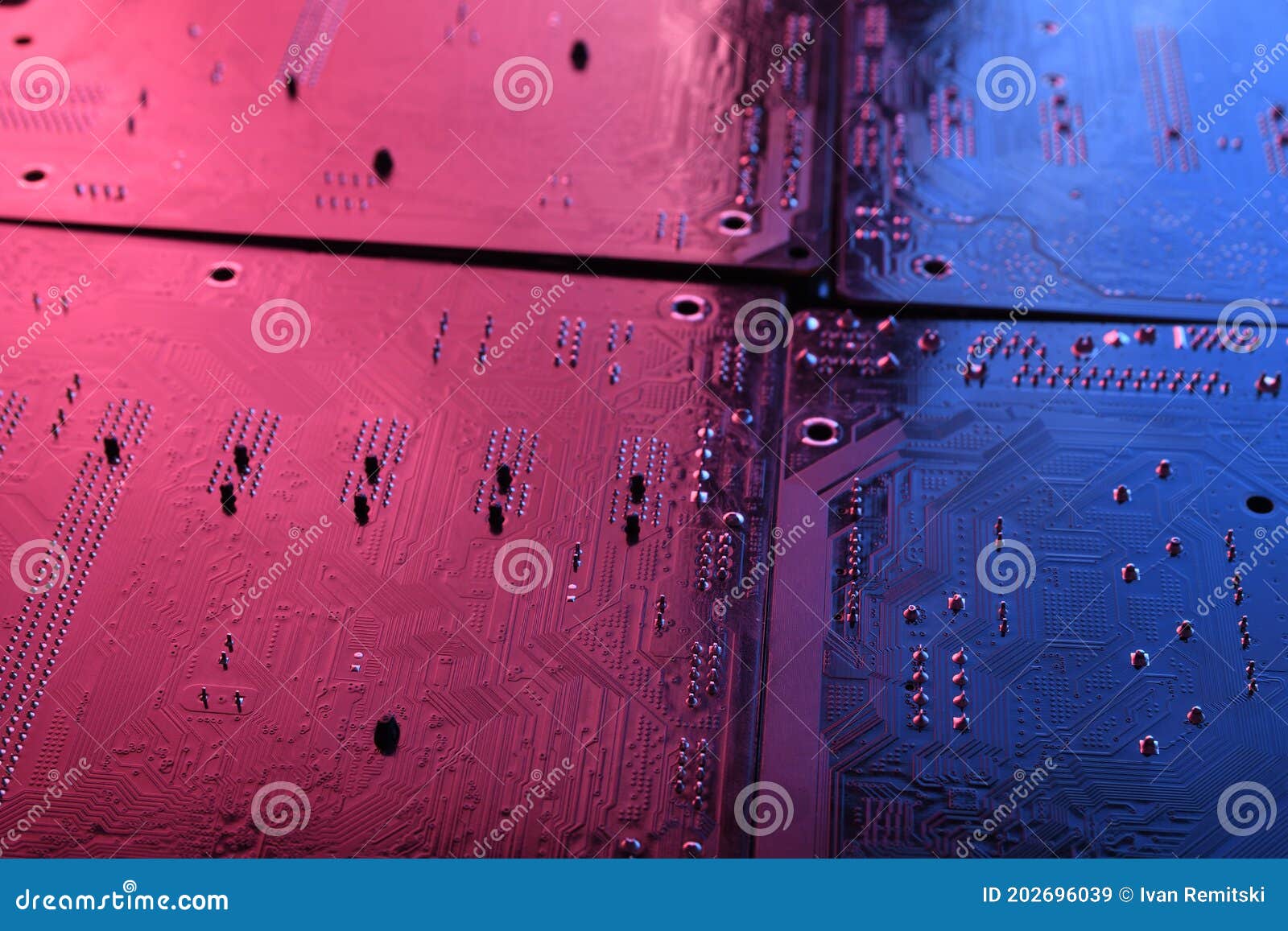 Abstract Electronic Circuit Board, Computer Motherboard Lines and ...