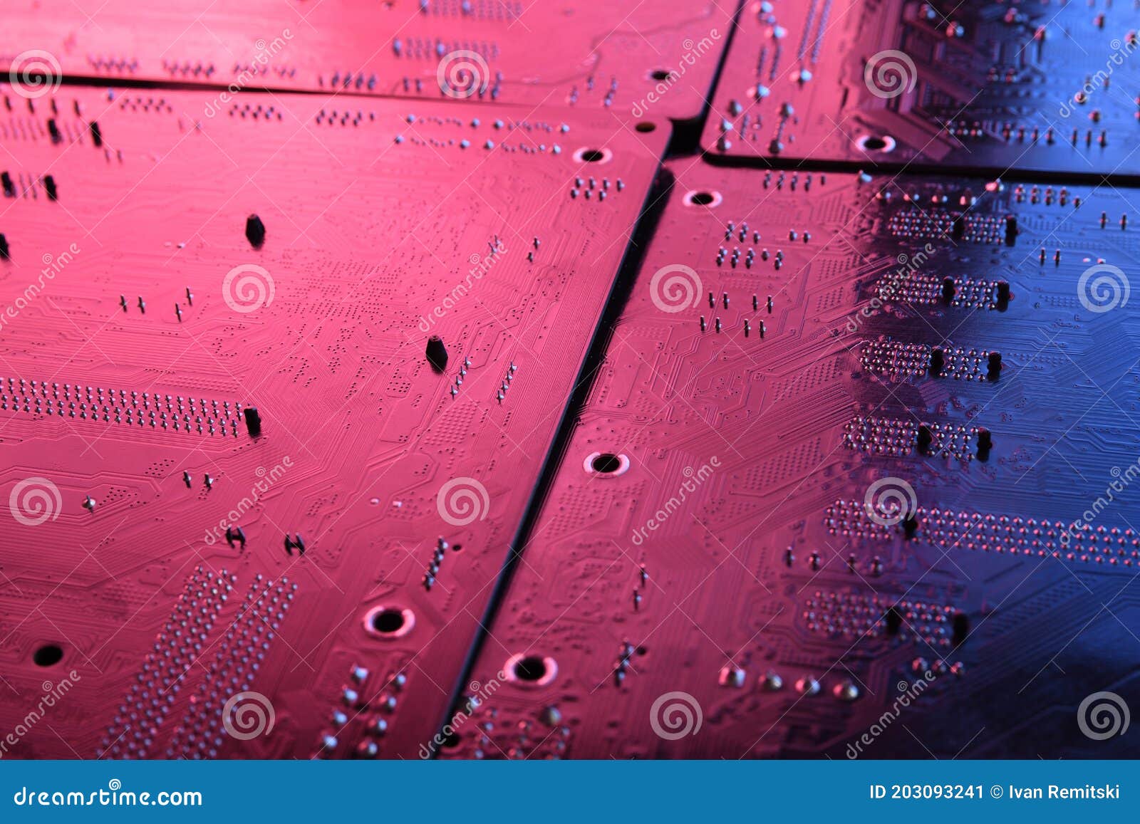 Abstract Electronic Circuit Board, Computer Motherboard Lines and ...