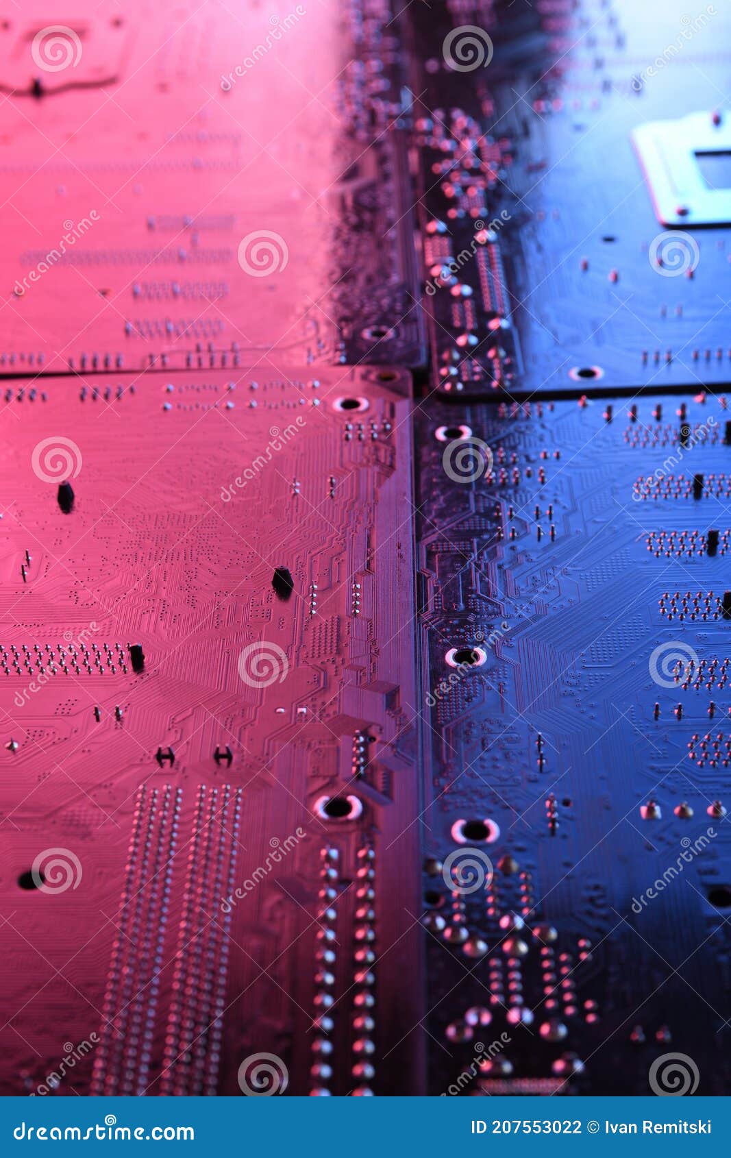 Abstract Electronic Circuit Board, Computer Motherboard Lines and ...