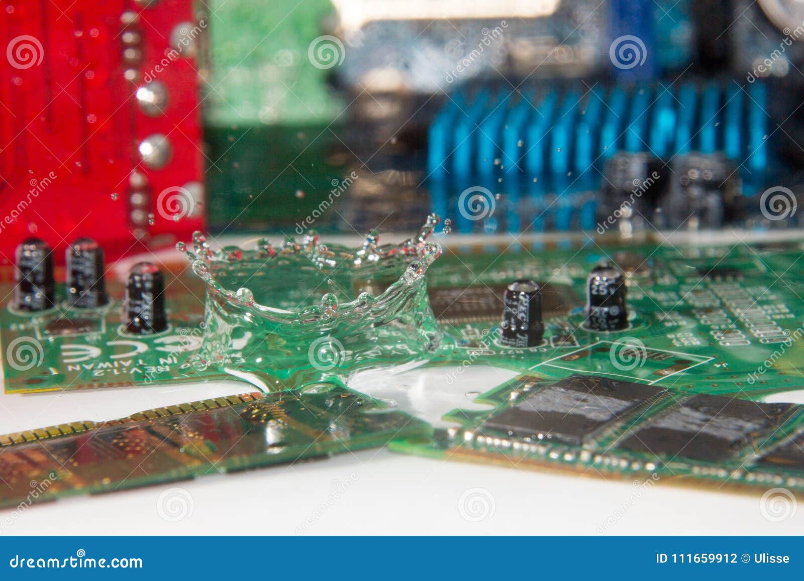 Abstract electronic stock photo. Image of semiconductor - 111659912