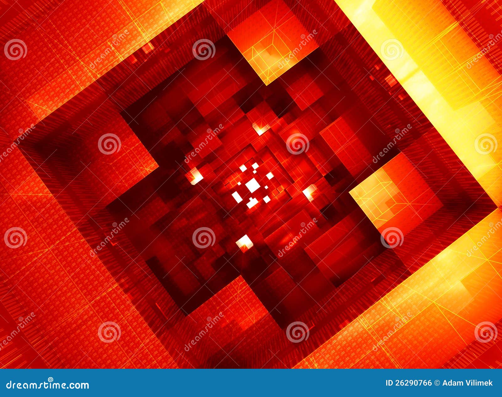Abstract Electronic System Architecture Form Stock Illustration ...