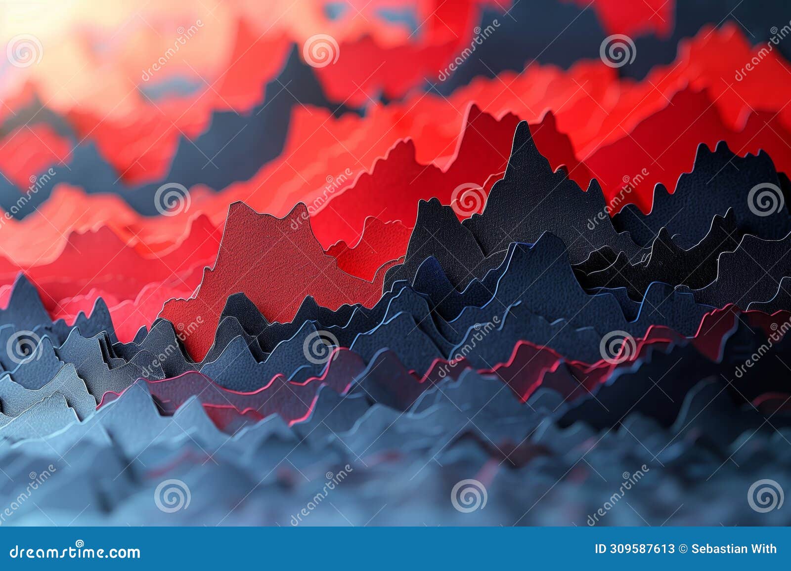 Abstract Elegance: Layered Patterns in Gradient Tones Stock Image ...