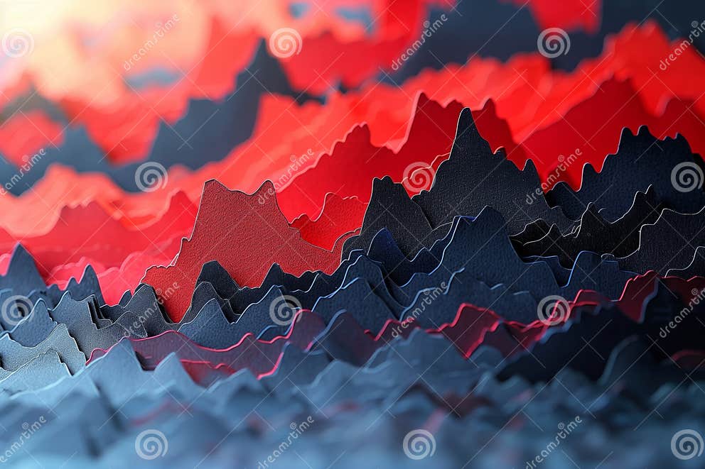 Abstract Elegance: Layered Patterns in Gradient Tones Stock Image ...