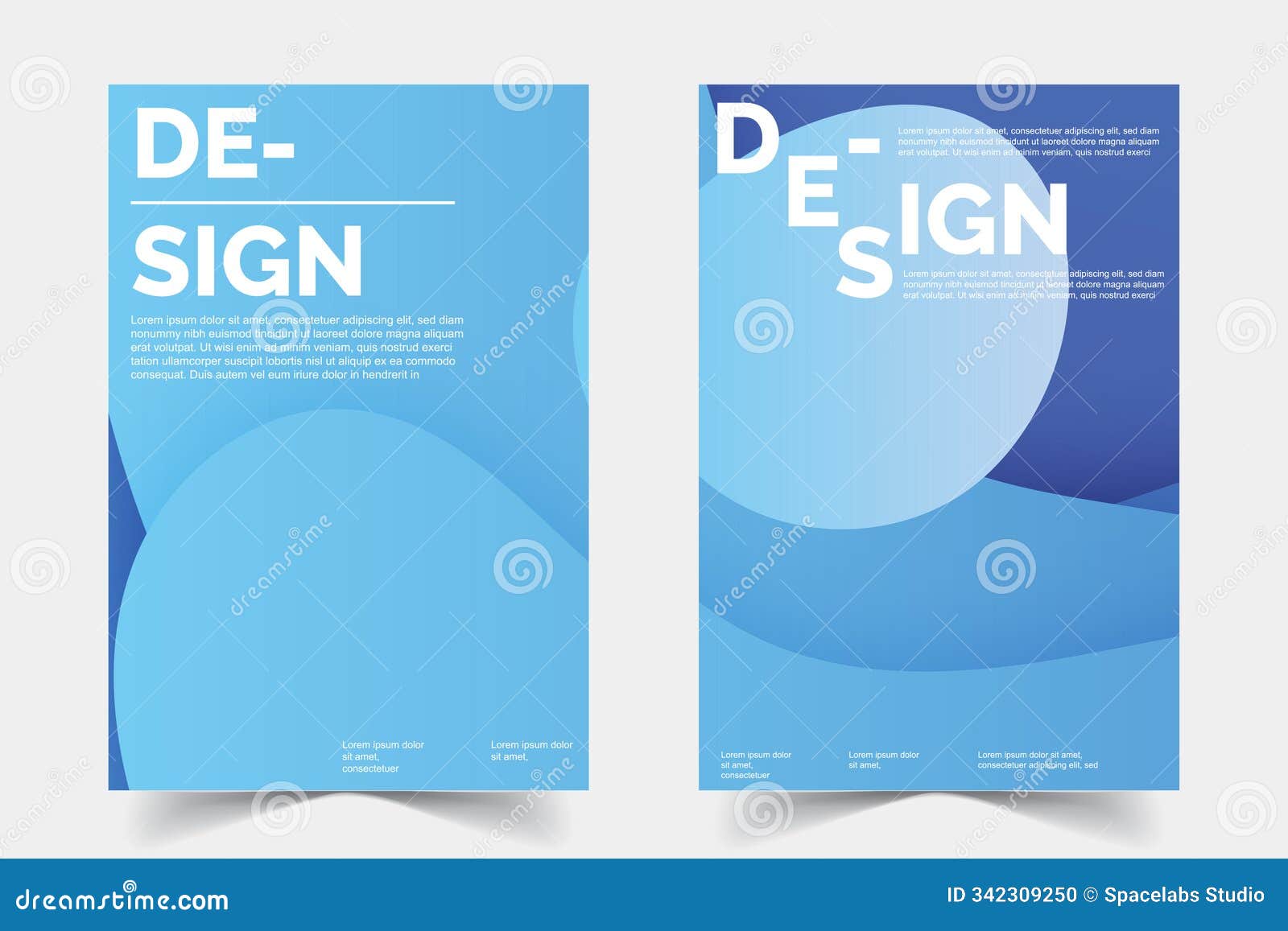 Abstract Elegant Blue Poster Background Design Templates Stock Vector ...