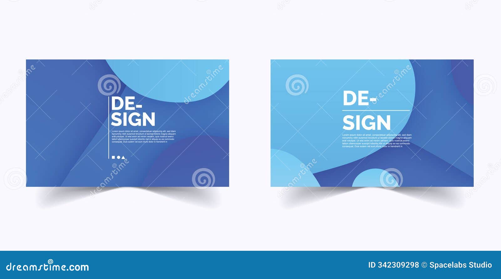 Abstract Elegant Blue Poster Background Design Templates Stock Vector ...