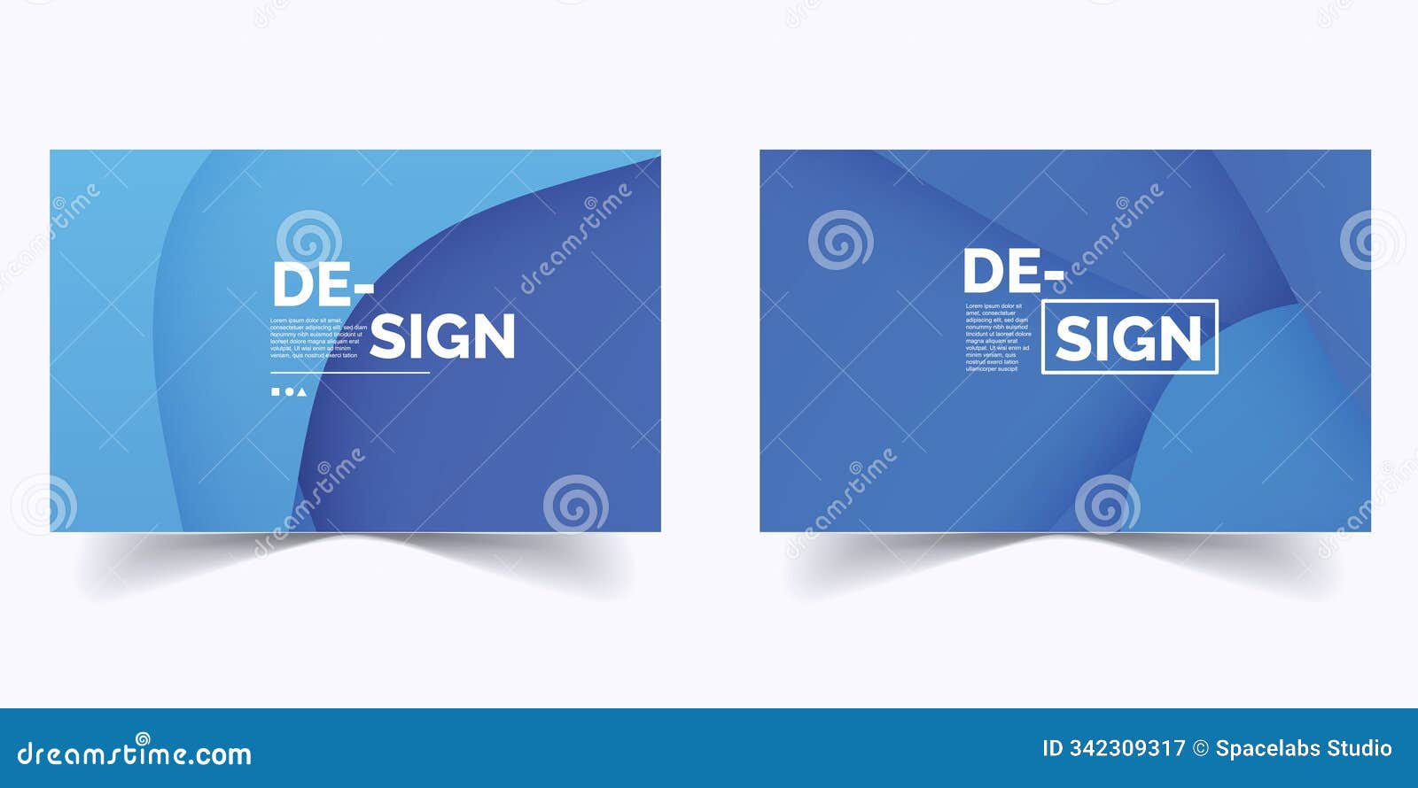 Abstract Elegant Blue Poster Background Design Templates Stock Vector ...