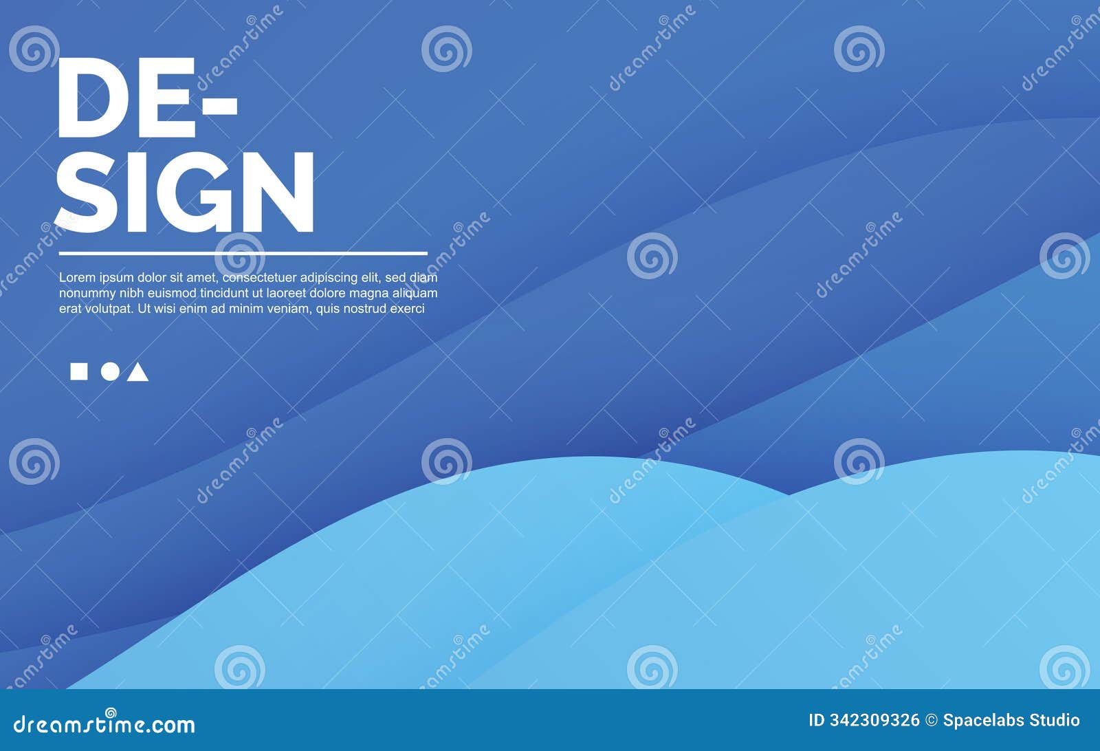 Abstract Elegant Blue Poster Background Design Templates Stock Vector ...