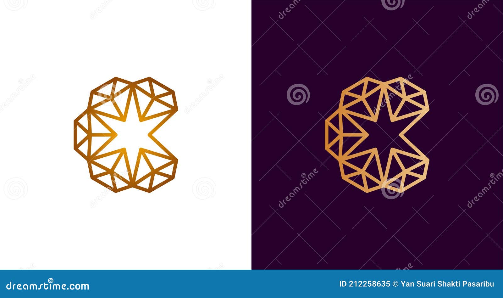 Abstract Elegant Circular Letter C Diamond Logo Stock Illustration ...