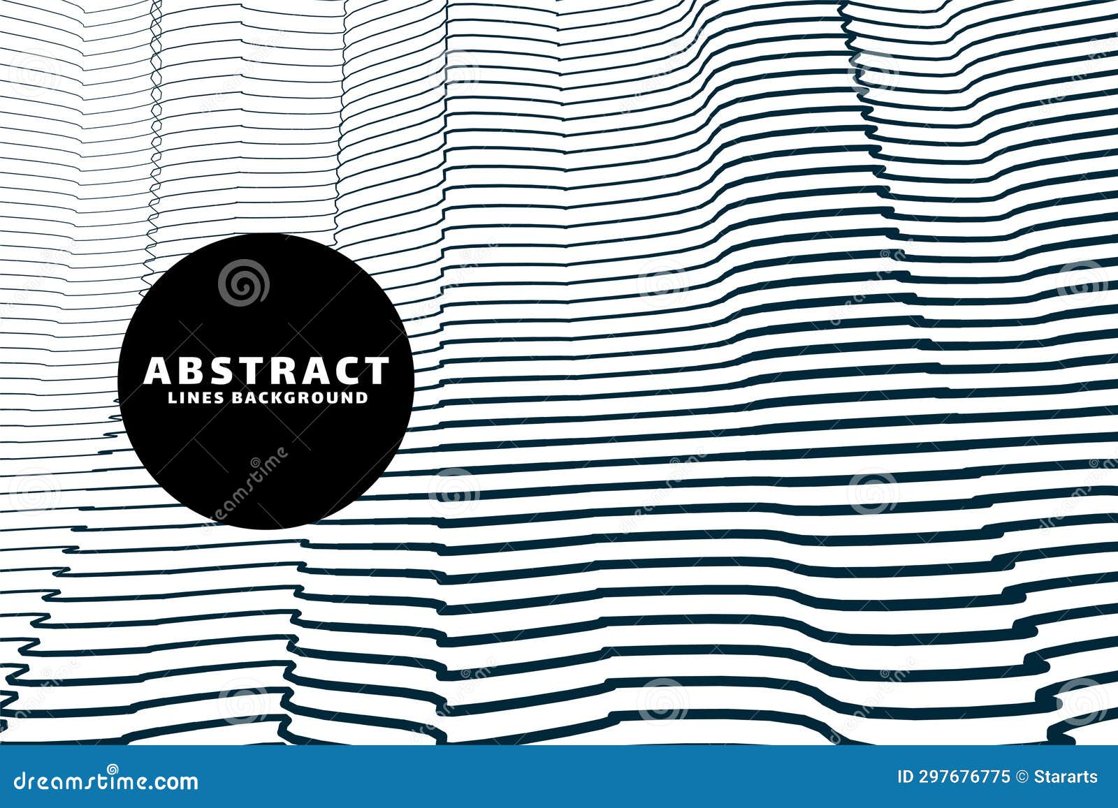 Abstract and Elegant Continuous Black Outline Background Stock Vector ...