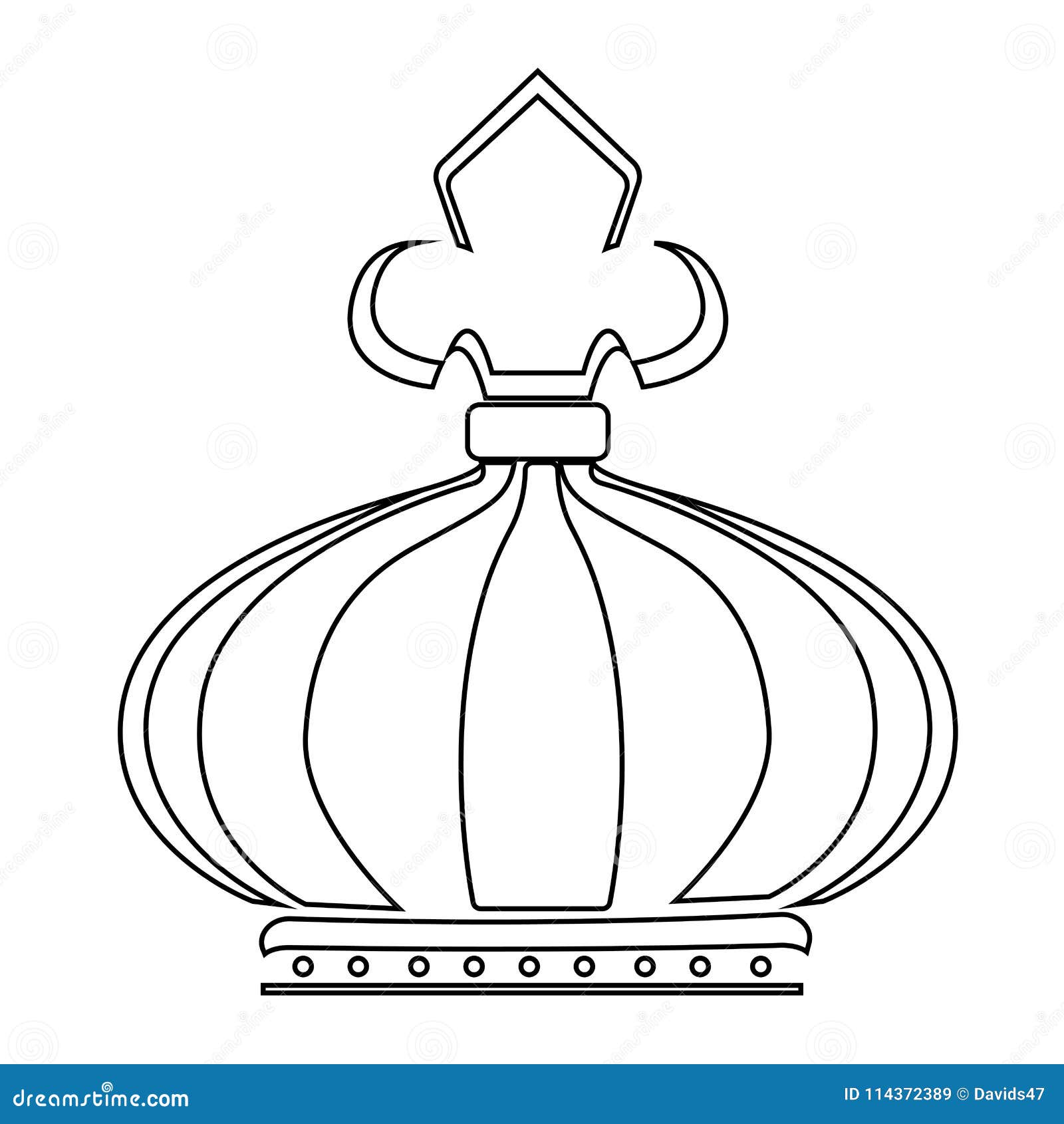 Abstract elegant crown stock vector. Illustration of monarch - 114372389