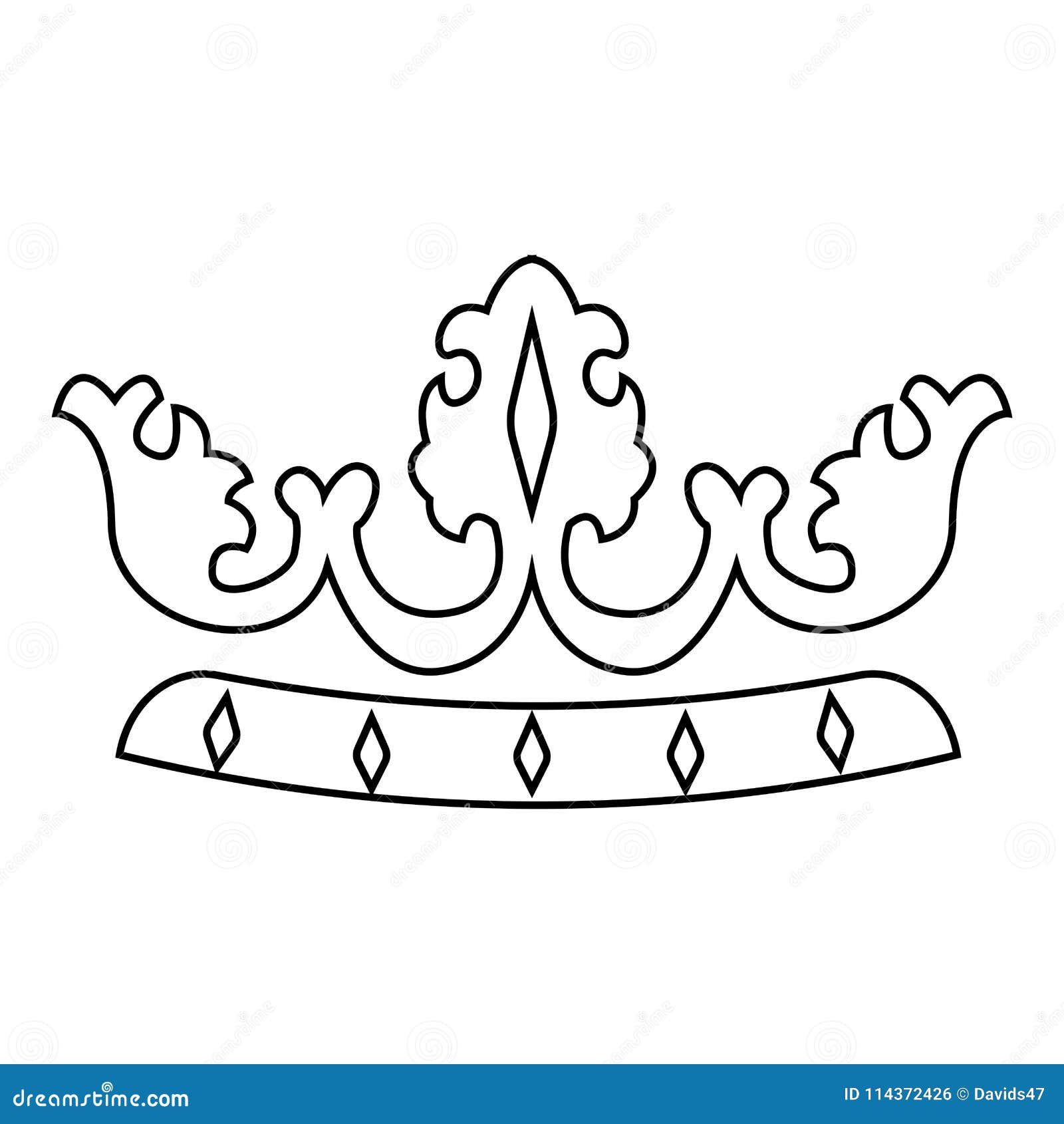 Abstract elegant crown stock vector. Illustration of award - 114372426
