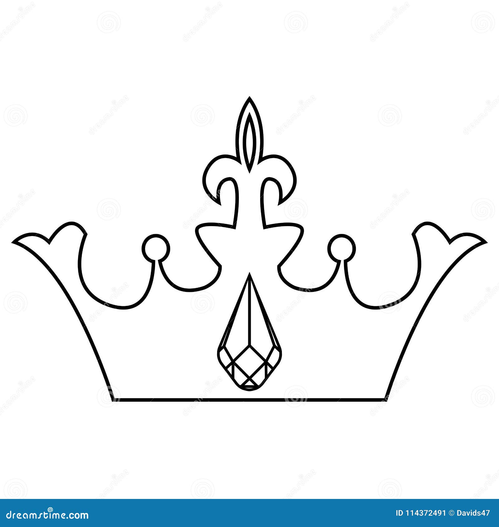 Abstract elegant crown stock vector. Illustration of crown - 114372491