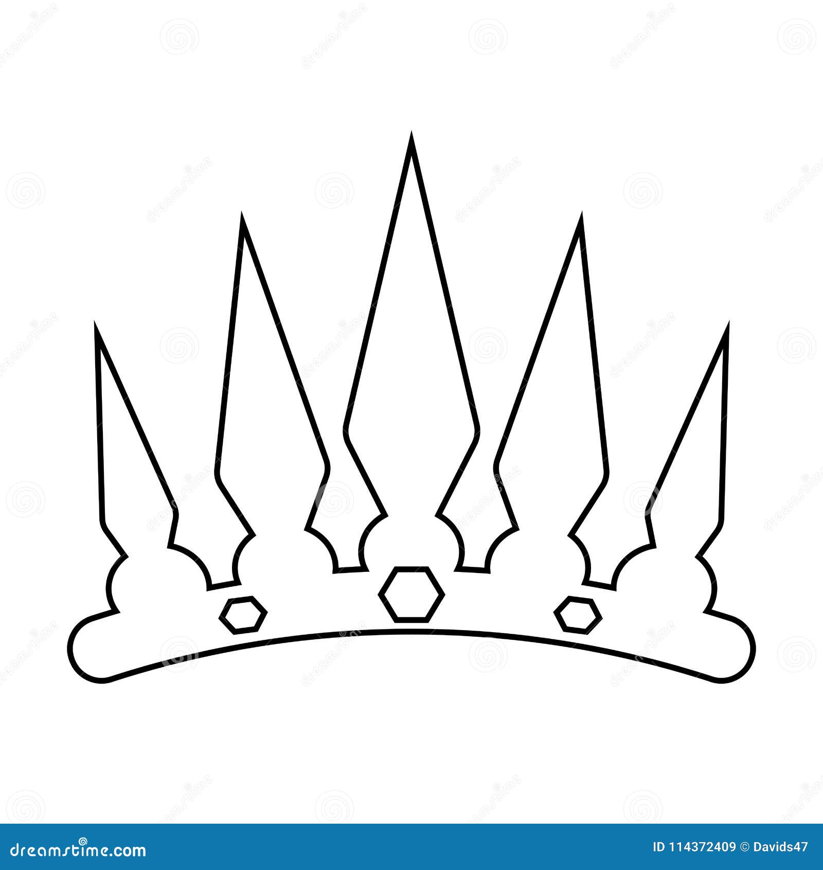 Abstract elegant crown stock vector. Illustration of knight - 114372409