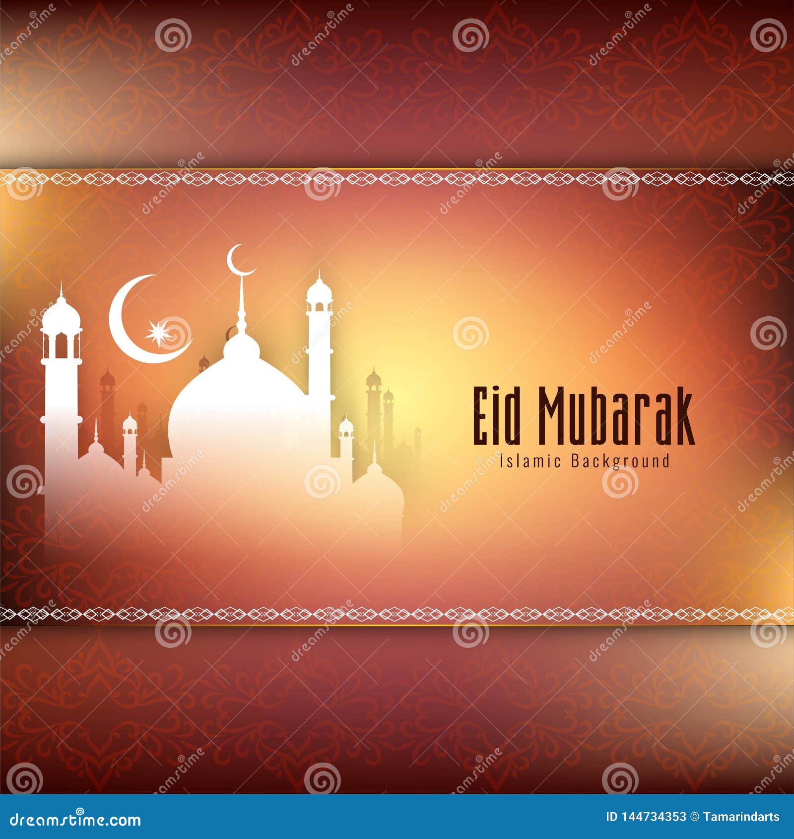 Abstract Elegant Eid Mubarak Decorative Background Stock Vector ... Abstract Elegant Eid Mubarak Decorative Background Stock Vector ...