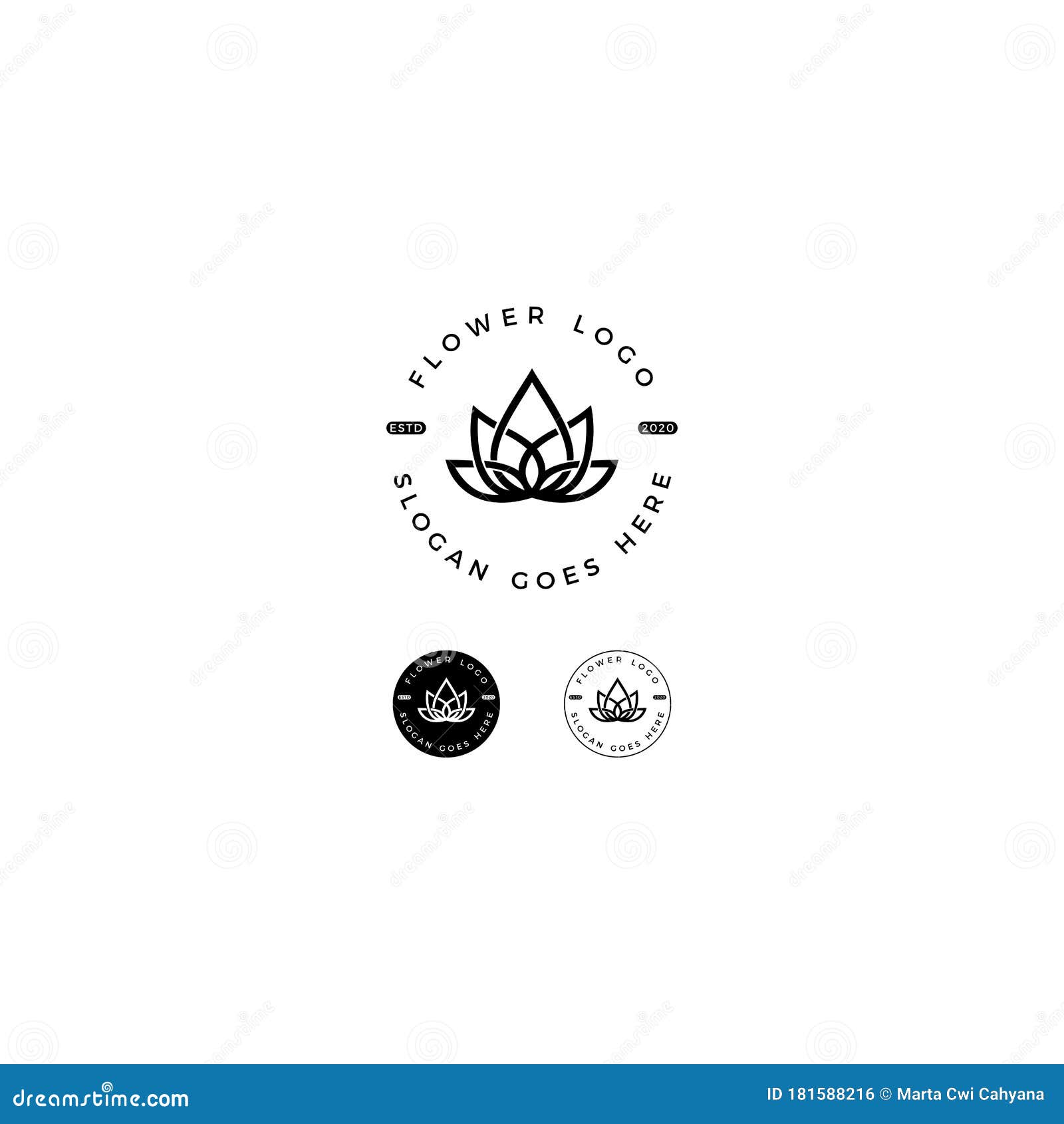 Abstract Elegant Flower Logo Icon Vector Design Stock Vector ...