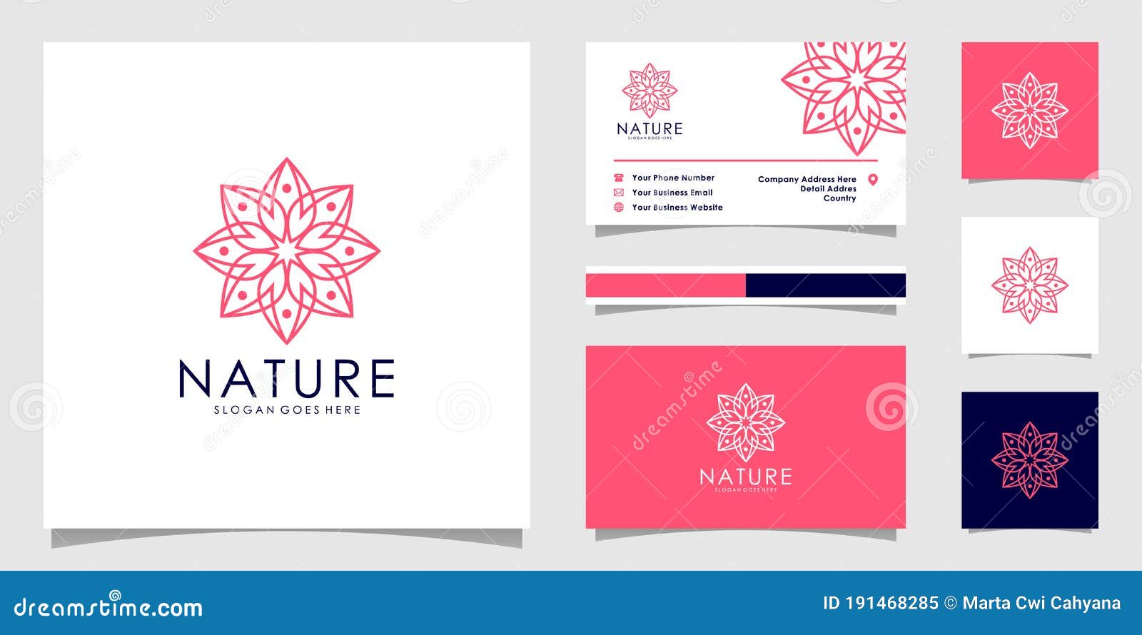 Abstract Elegant Flower Logo Icon Vector Design Stock Vector ...