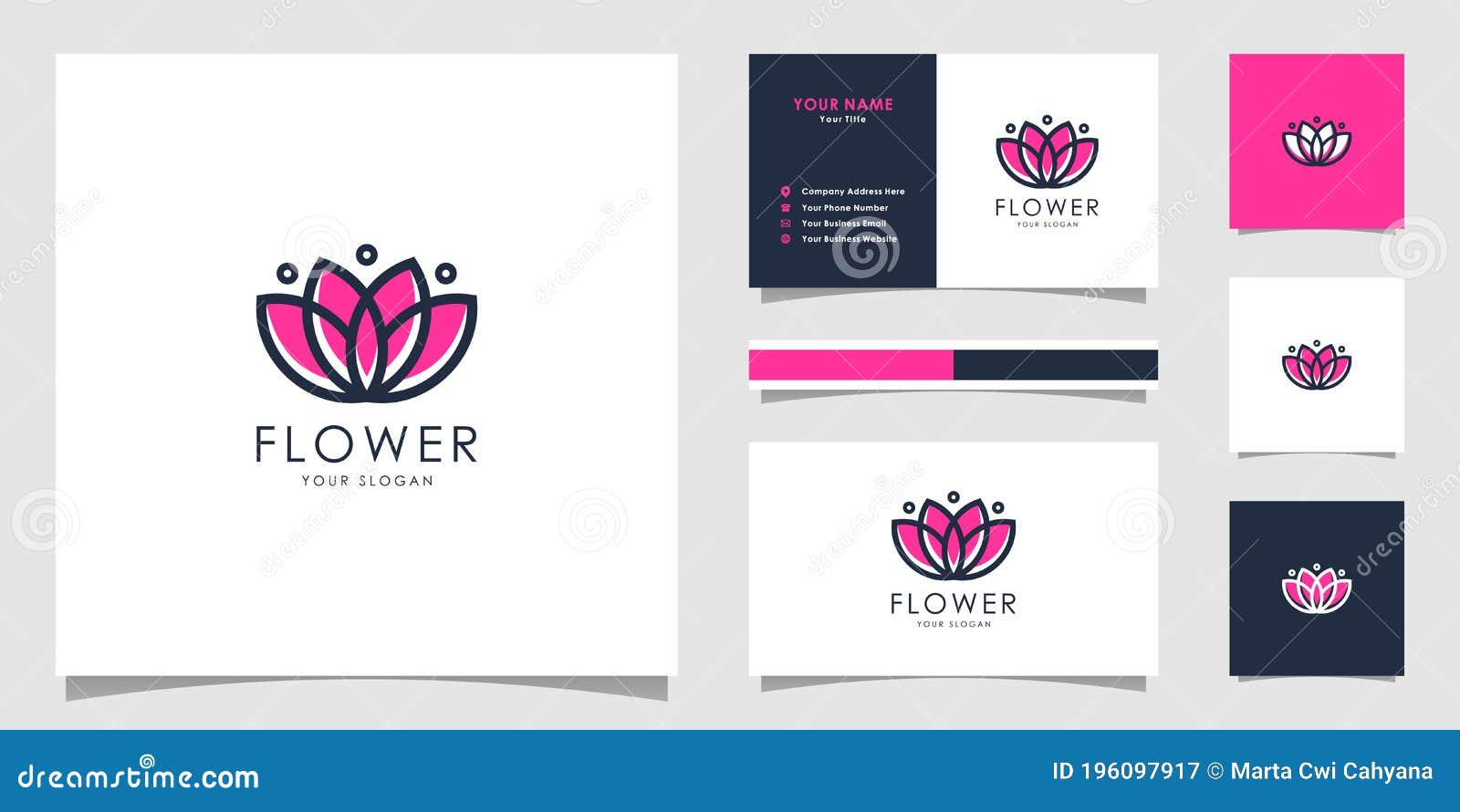 Abstract Elegant Flower Logo Icon Vector Design Stock Vector ...