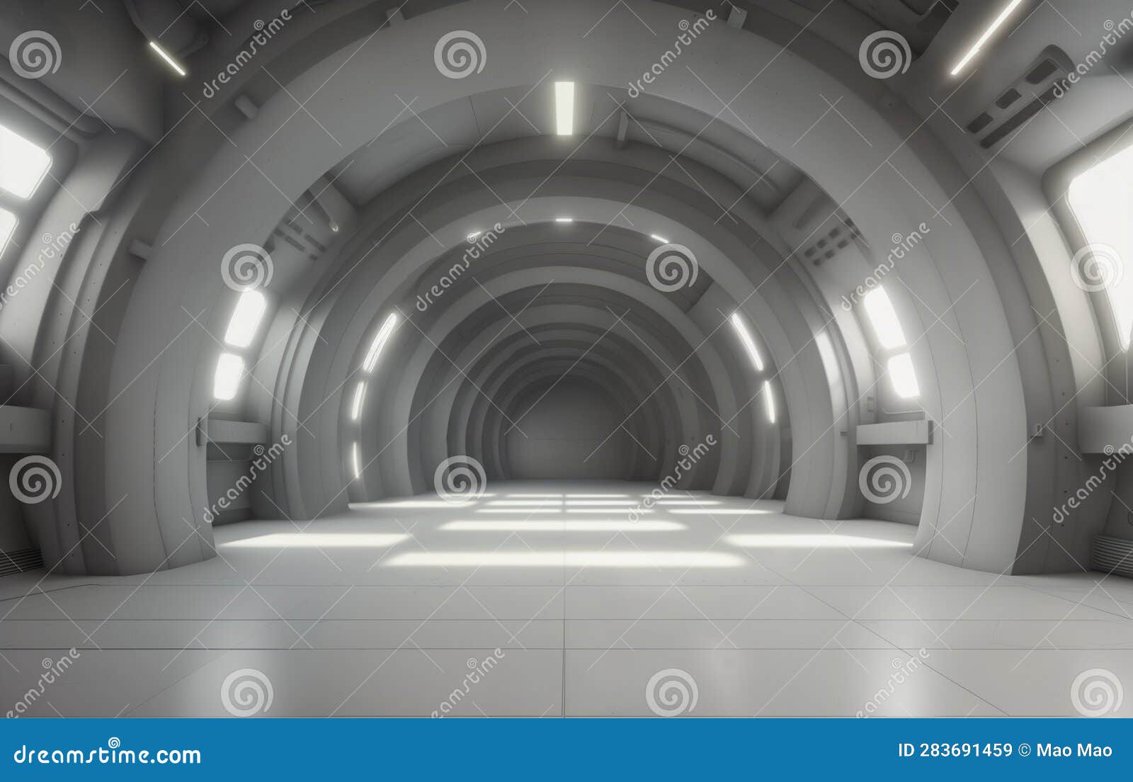 Abstract Elegant Geometric of Blank Empty Space and White Walls with ...