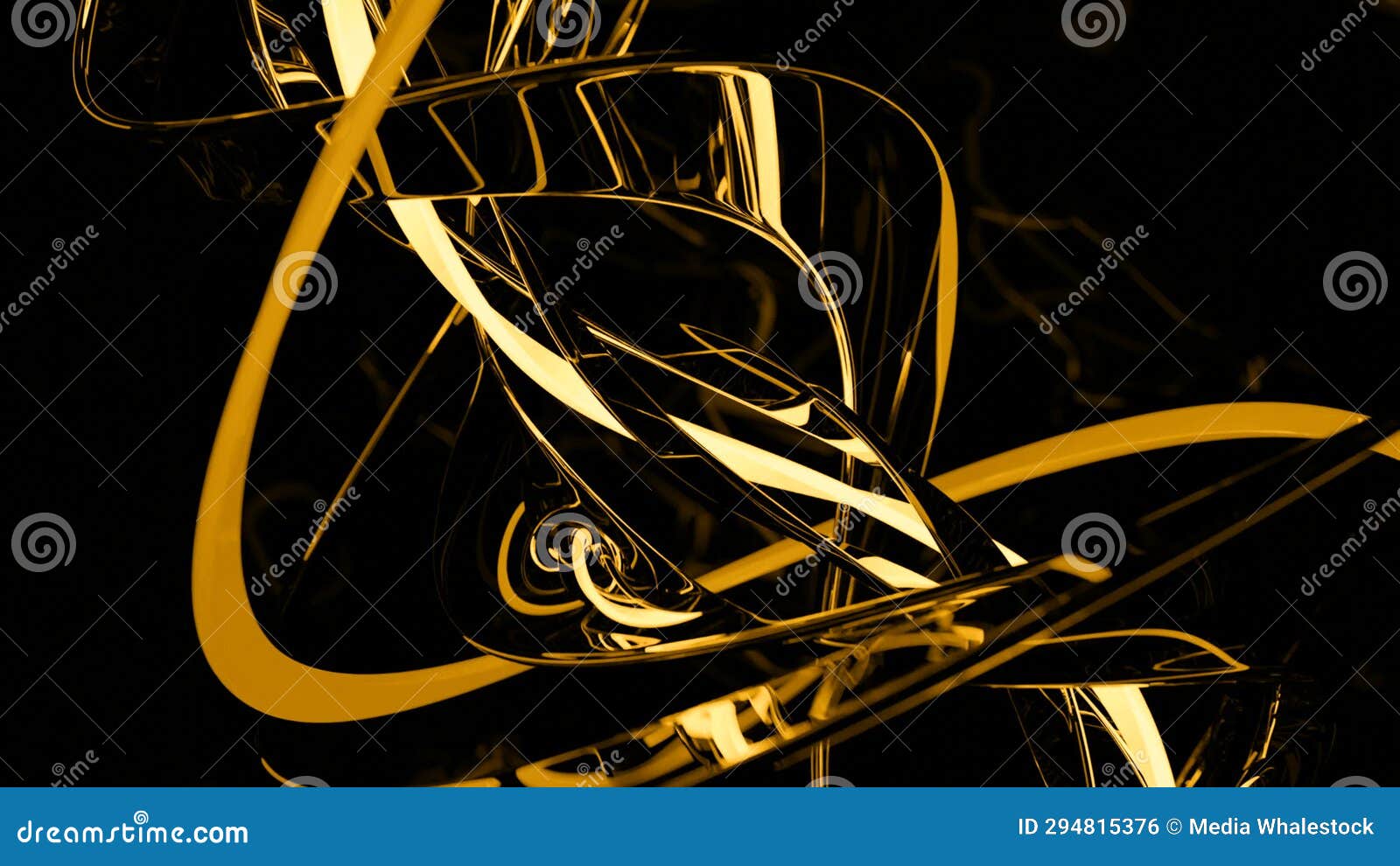 Abstract Elegant Magic Background with Bending Metallic Lines. Design ...