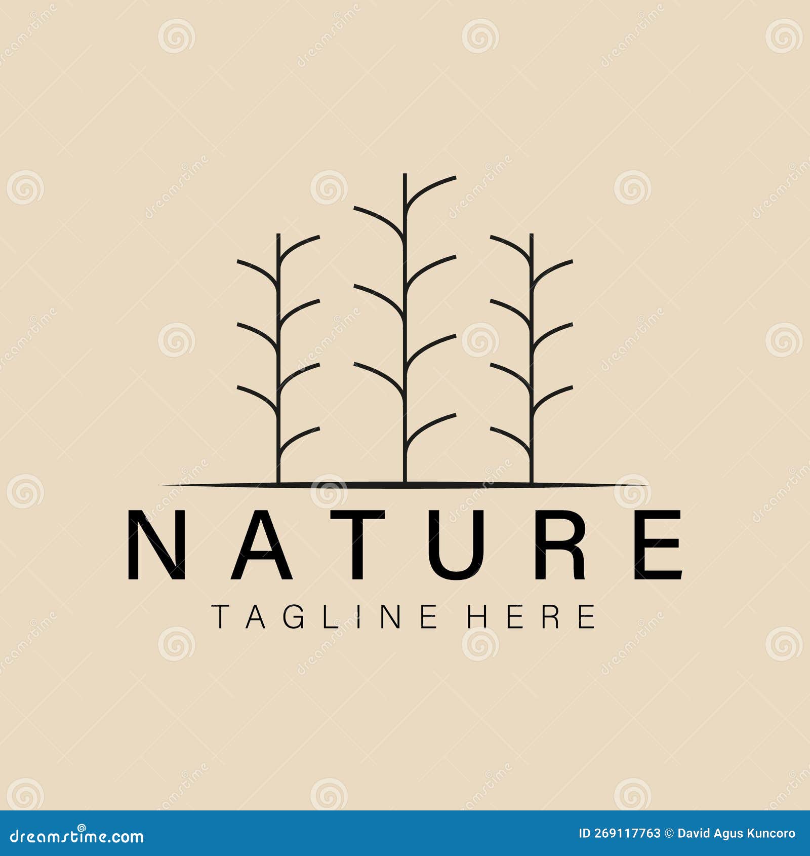 Abstract Elegant Nature Line Logo Icon Design. Graceful Lined Sign ...