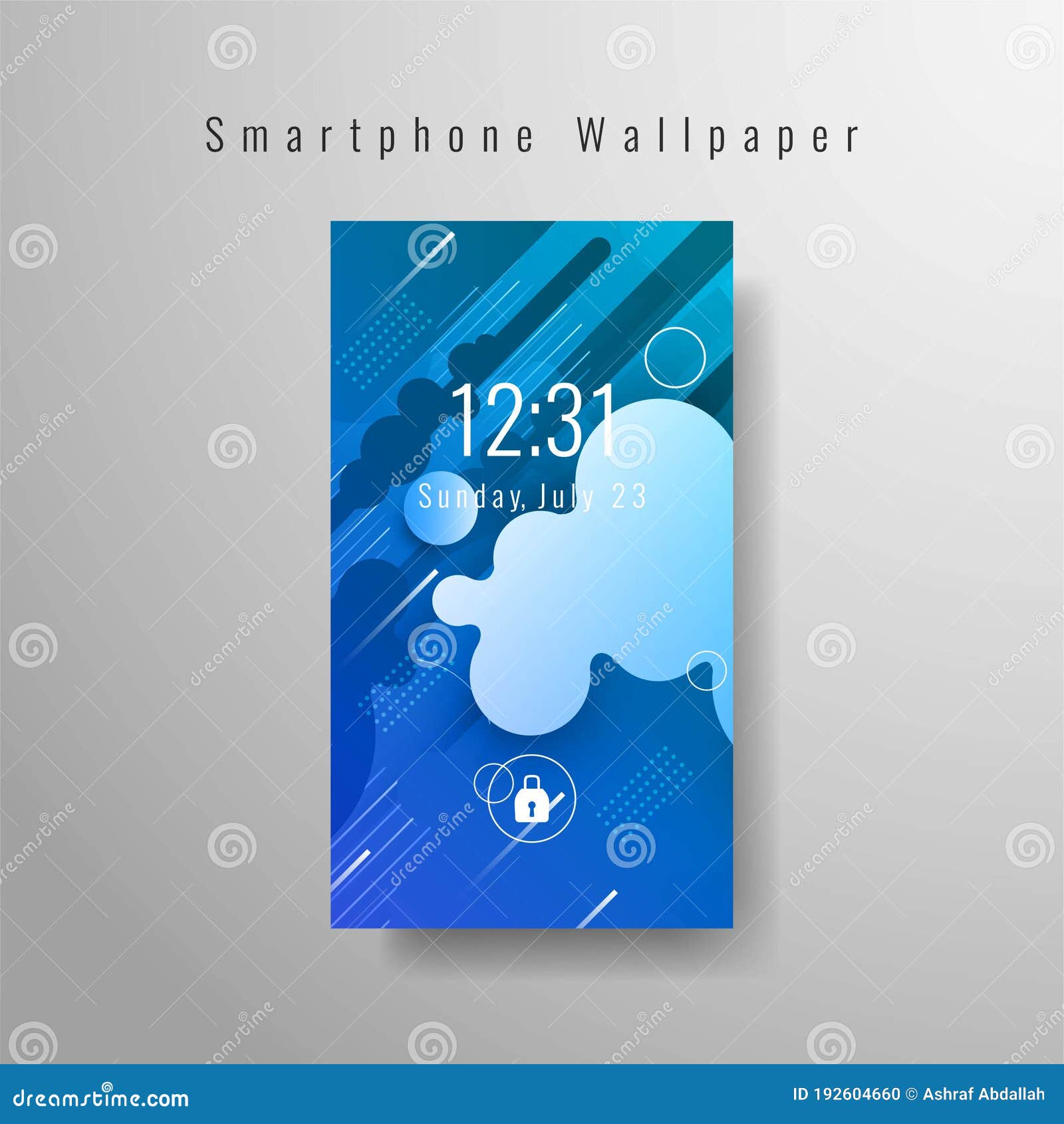 Smartphone Wallpaper Vector Illustration Collection. Clipping Mask Use ...