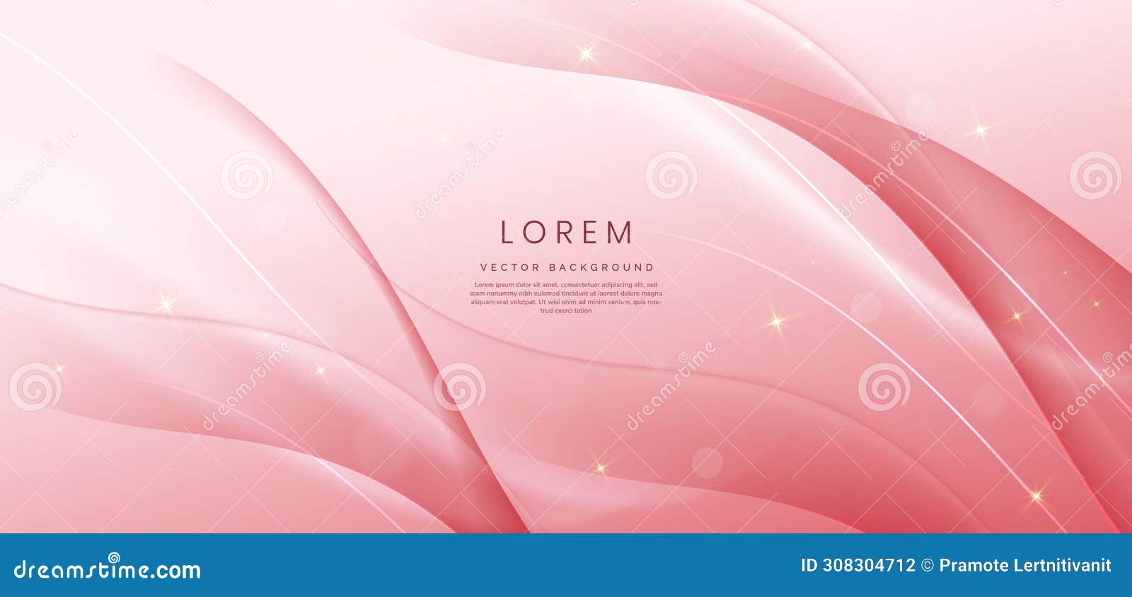Abstract Elegant Soft Pink Background with Pink Dynamic Wave Lines and ...