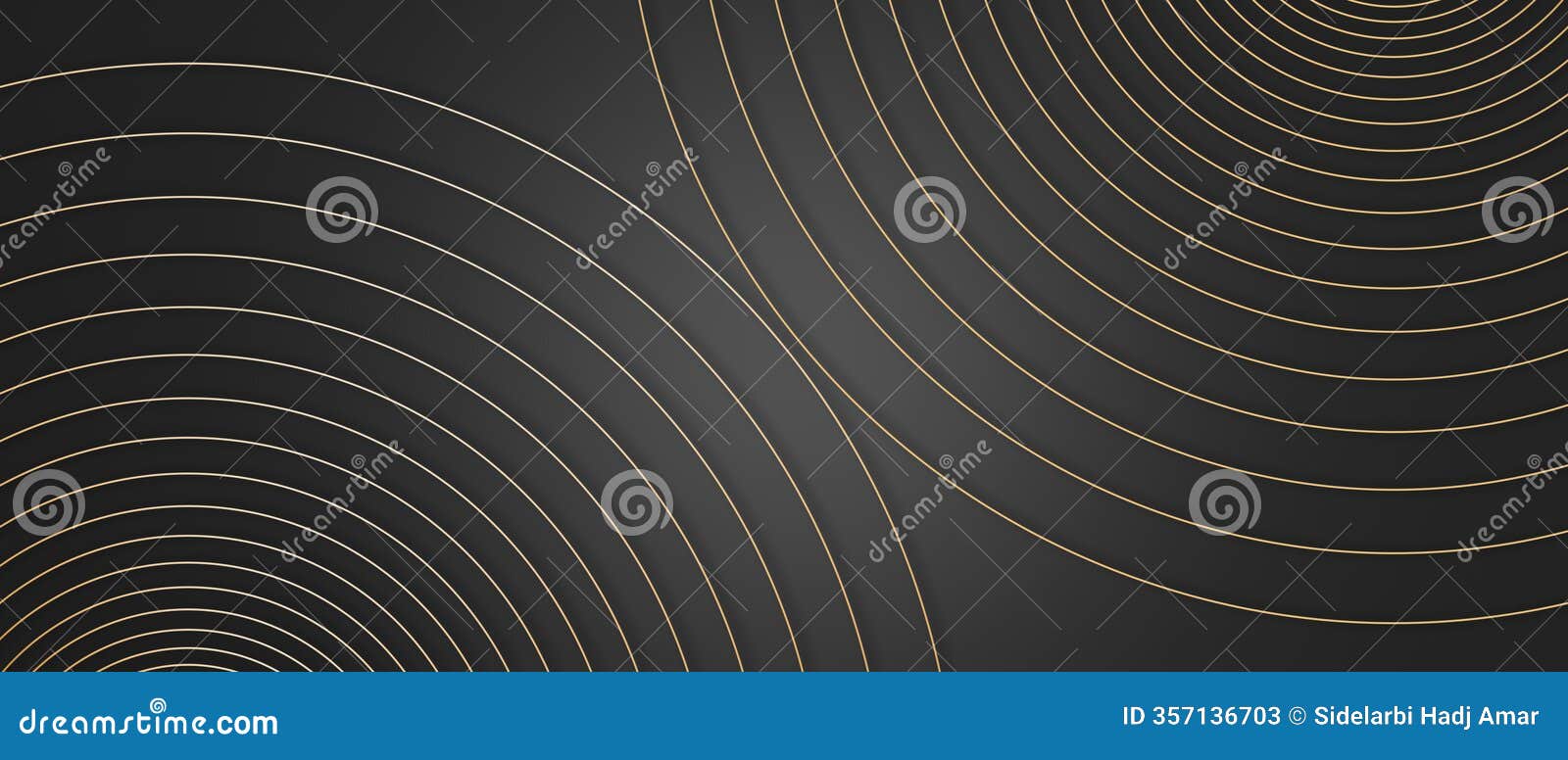 Abstract Elegant Template Black and Gold Line Overlapping Dimension on ...