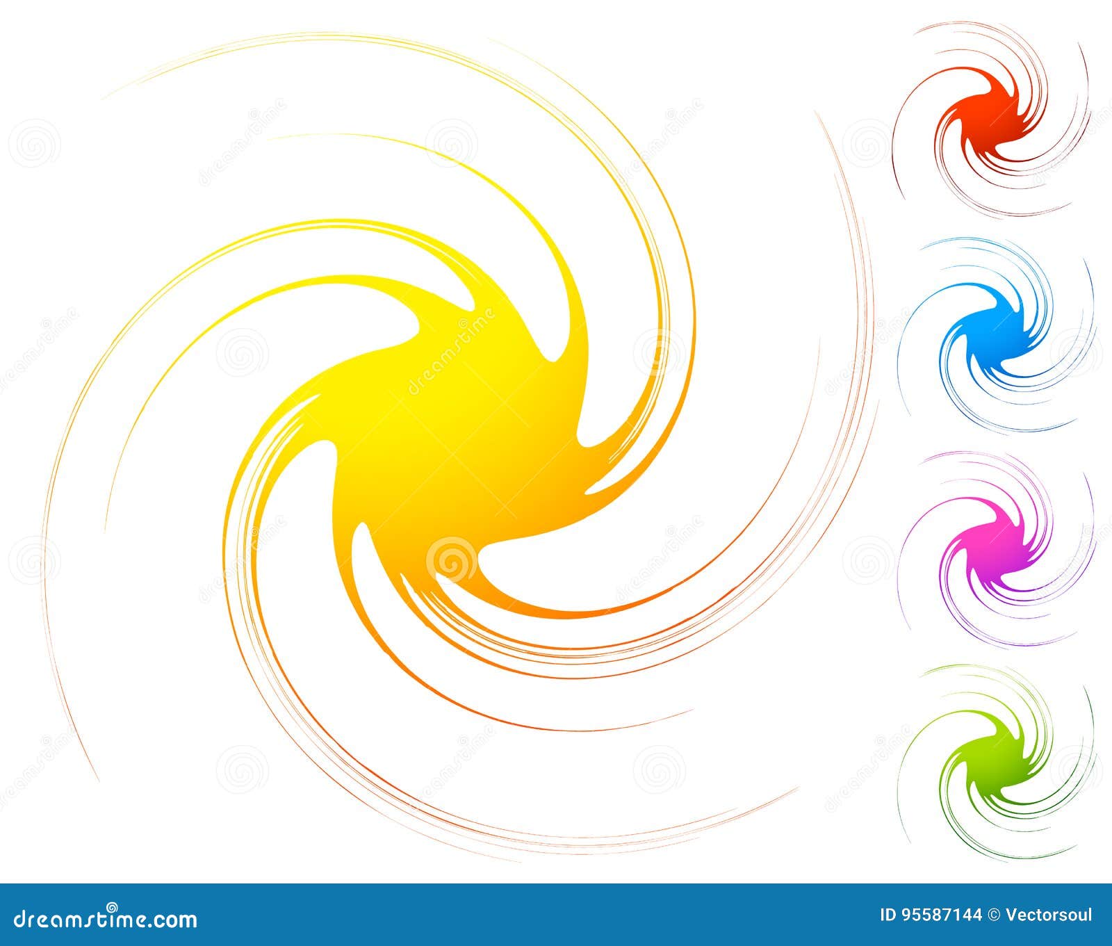 Abstract Element. Circular, Radial Distorted Design Element Stock ...