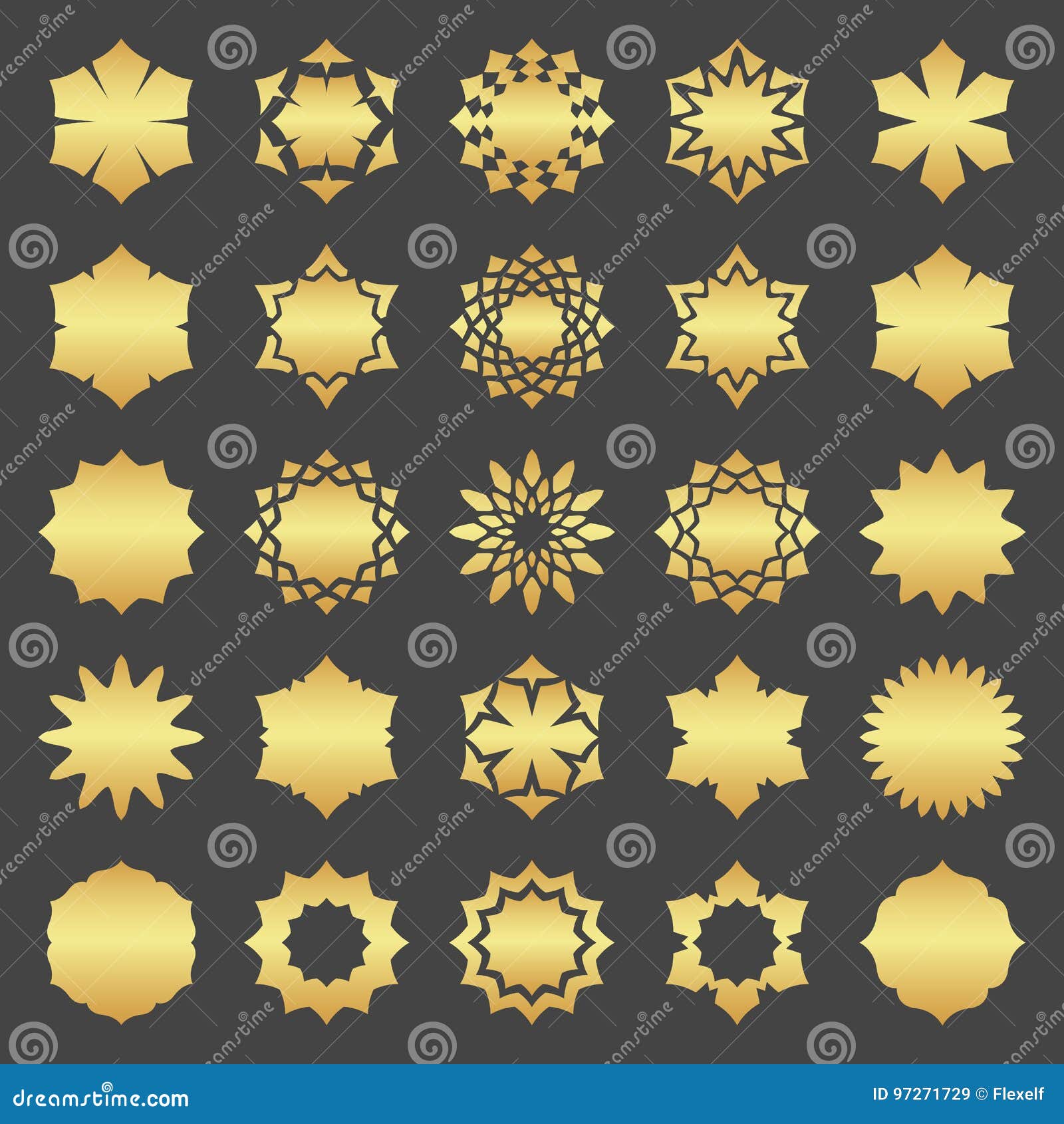 Abstract Element for Design, Gold Decoration. Stock Vector ...