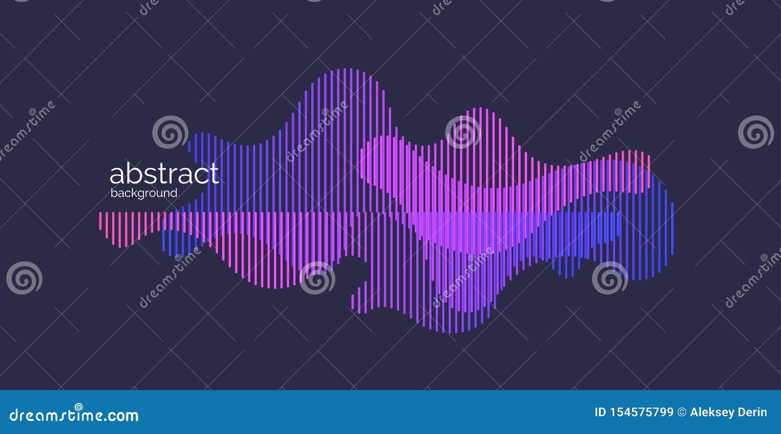 Abstract Element with Dynamic Linear Waves. Vector Illustration Stock ...