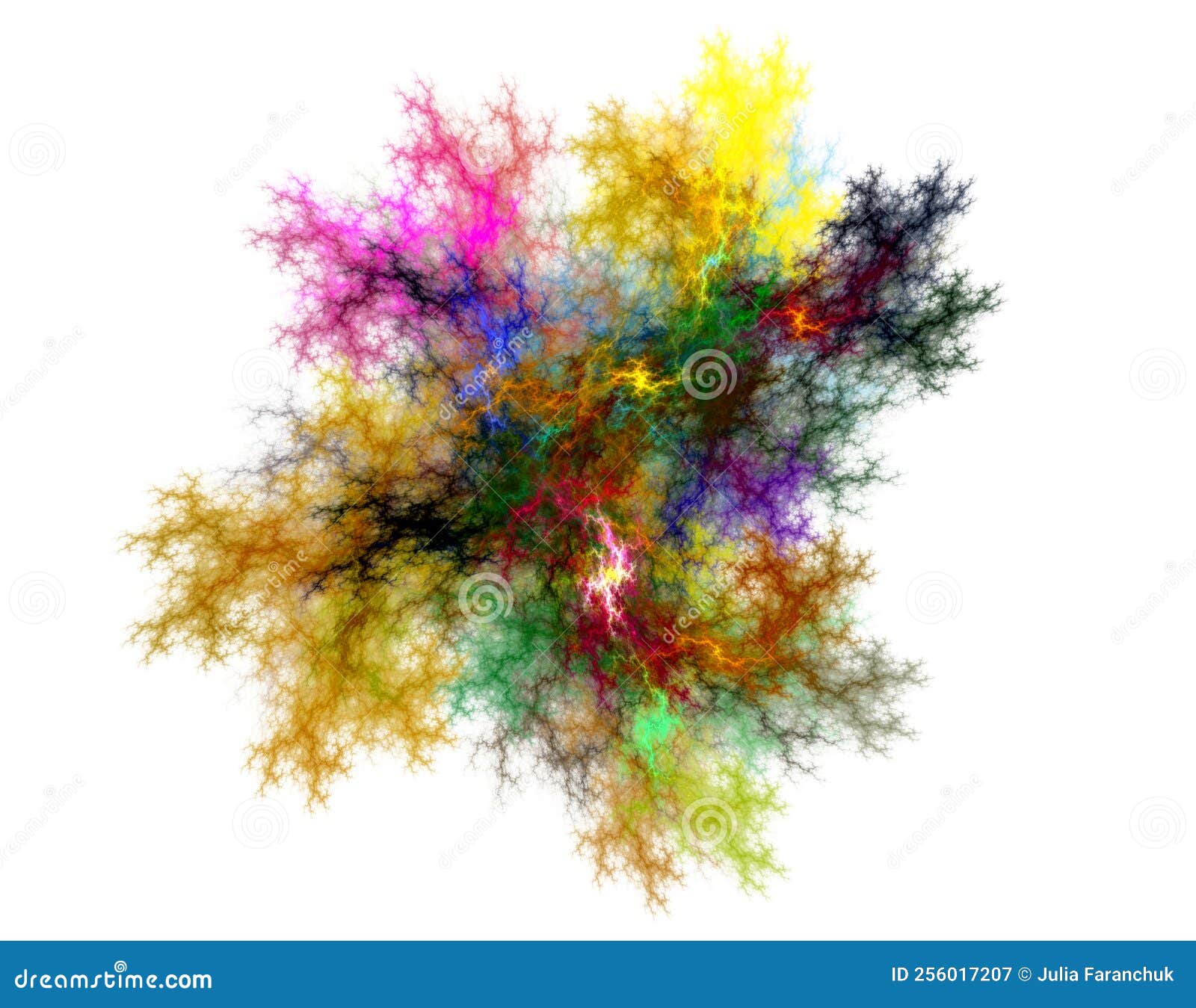 Abstract Element in the Form of Multi-colored Lightning Stock ...