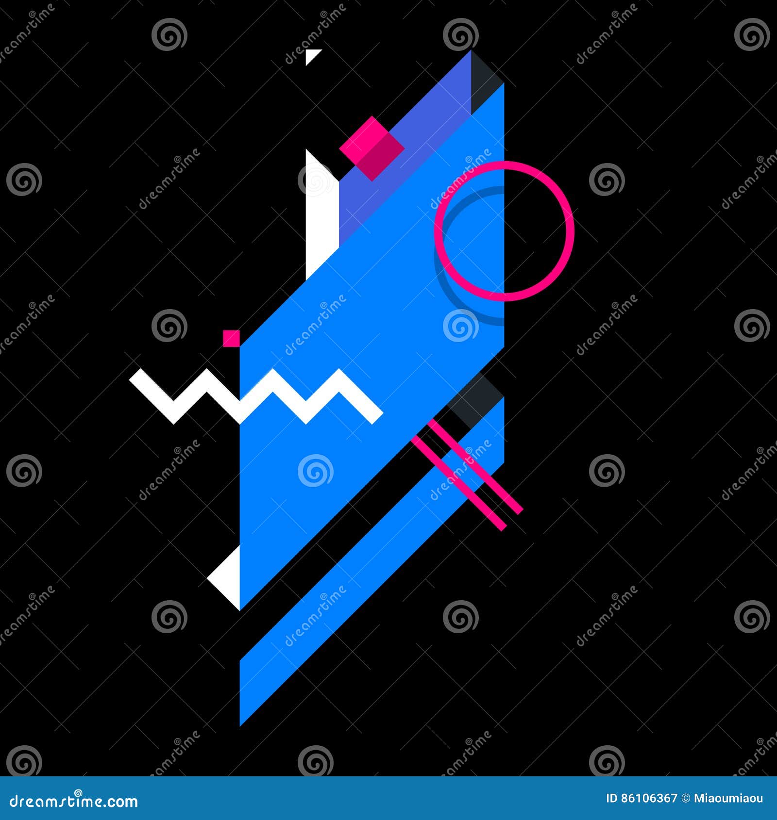 Abstract element stock vector. Illustration of geometry - 86106367