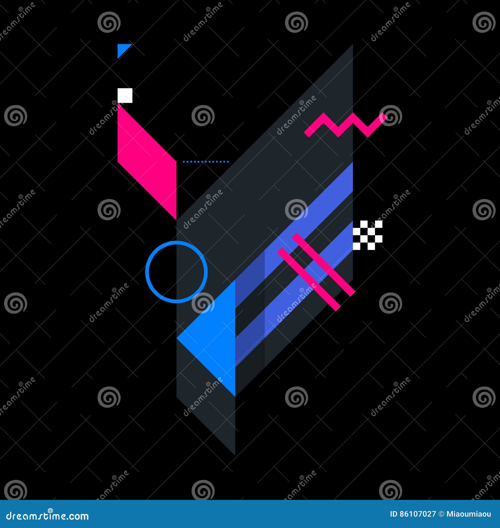 Abstract element stock vector. Illustration of black - 86107027