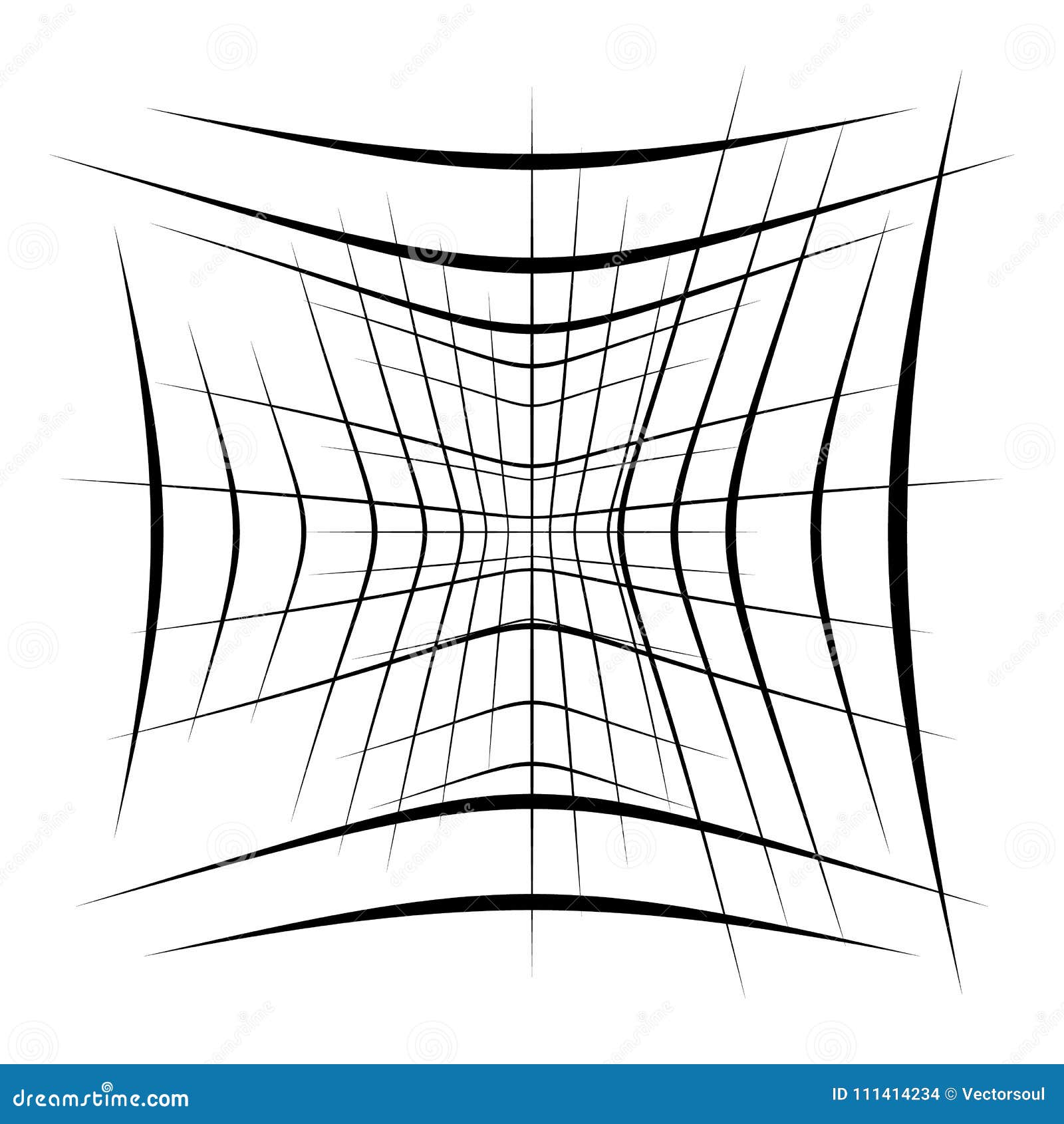 Abstract Element With Random Overlapping Lines Abstract Distored Lines 9864