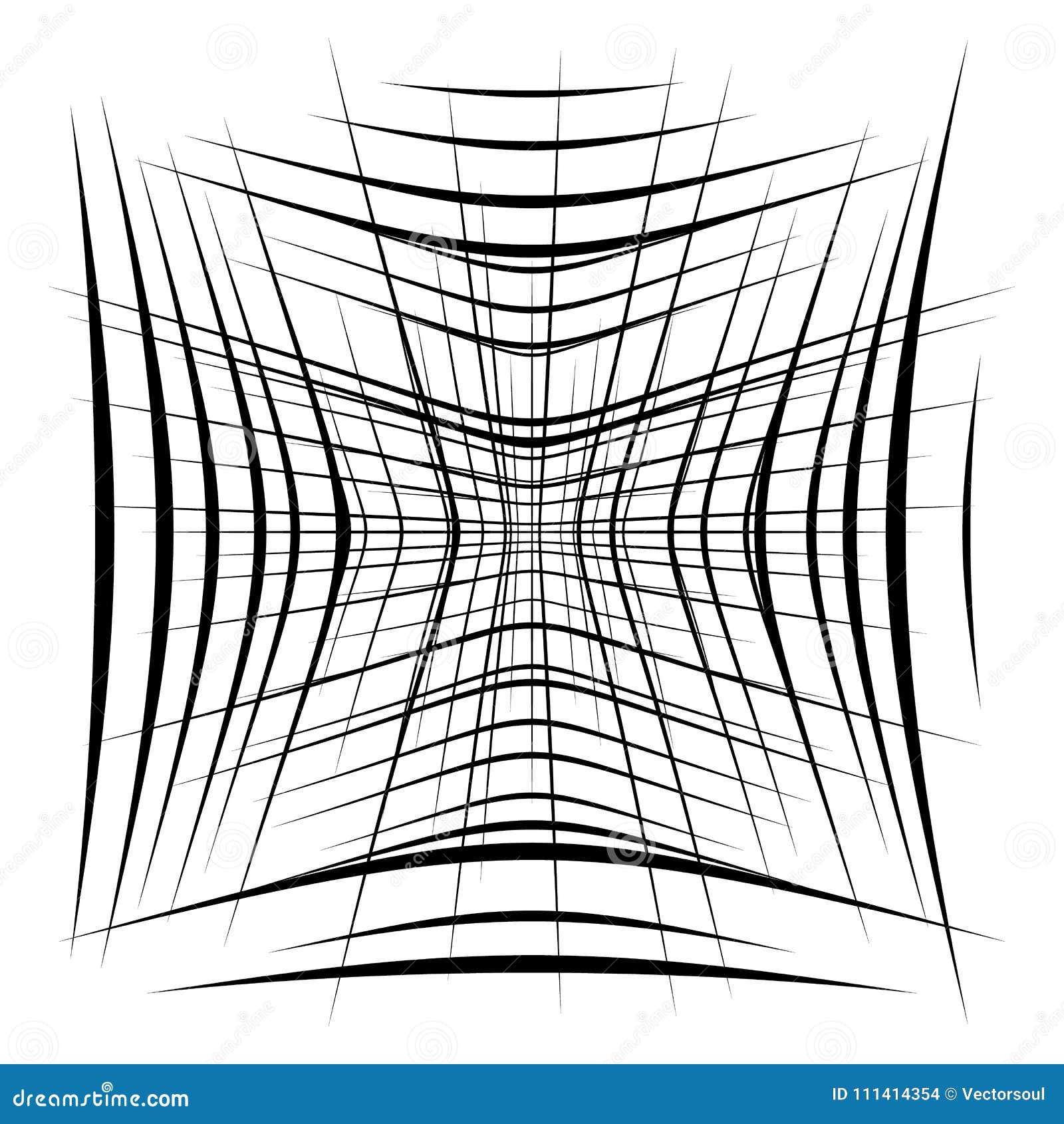 Abstract Element with Random Overlapping Lines. Abstract Distored Lines ...