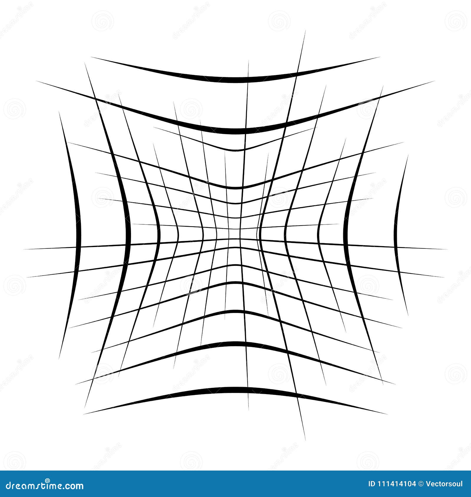 Abstract Element with Random Overlapping Lines. Abstract Distored Lines ...