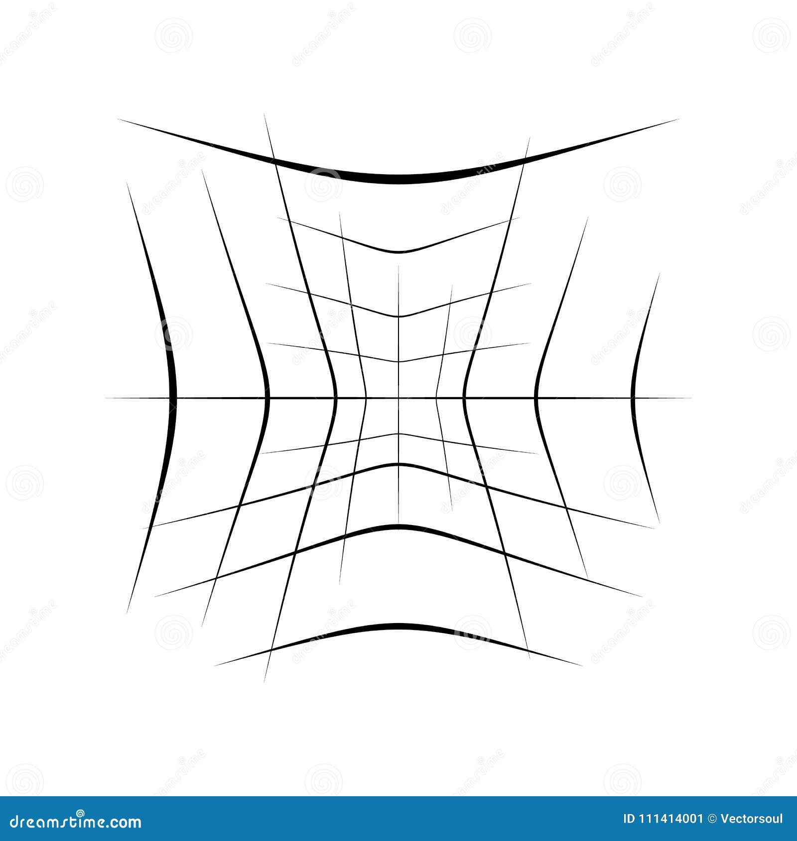 Abstract Element with Random Overlapping Lines. Abstract Distored Lines ...
