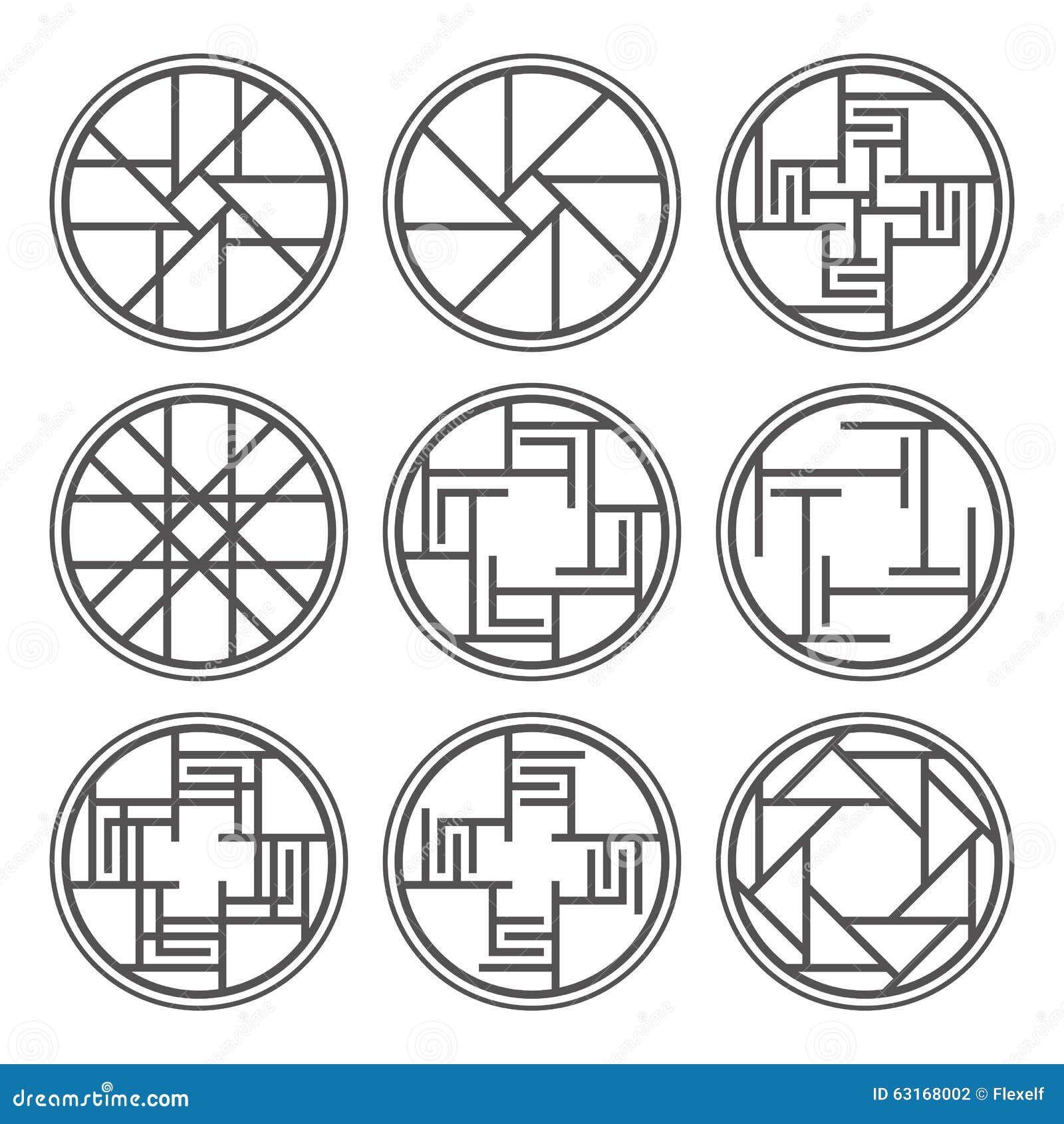 Abstract Elements - Amulets Vector Illustration | CartoonDealer.com ...