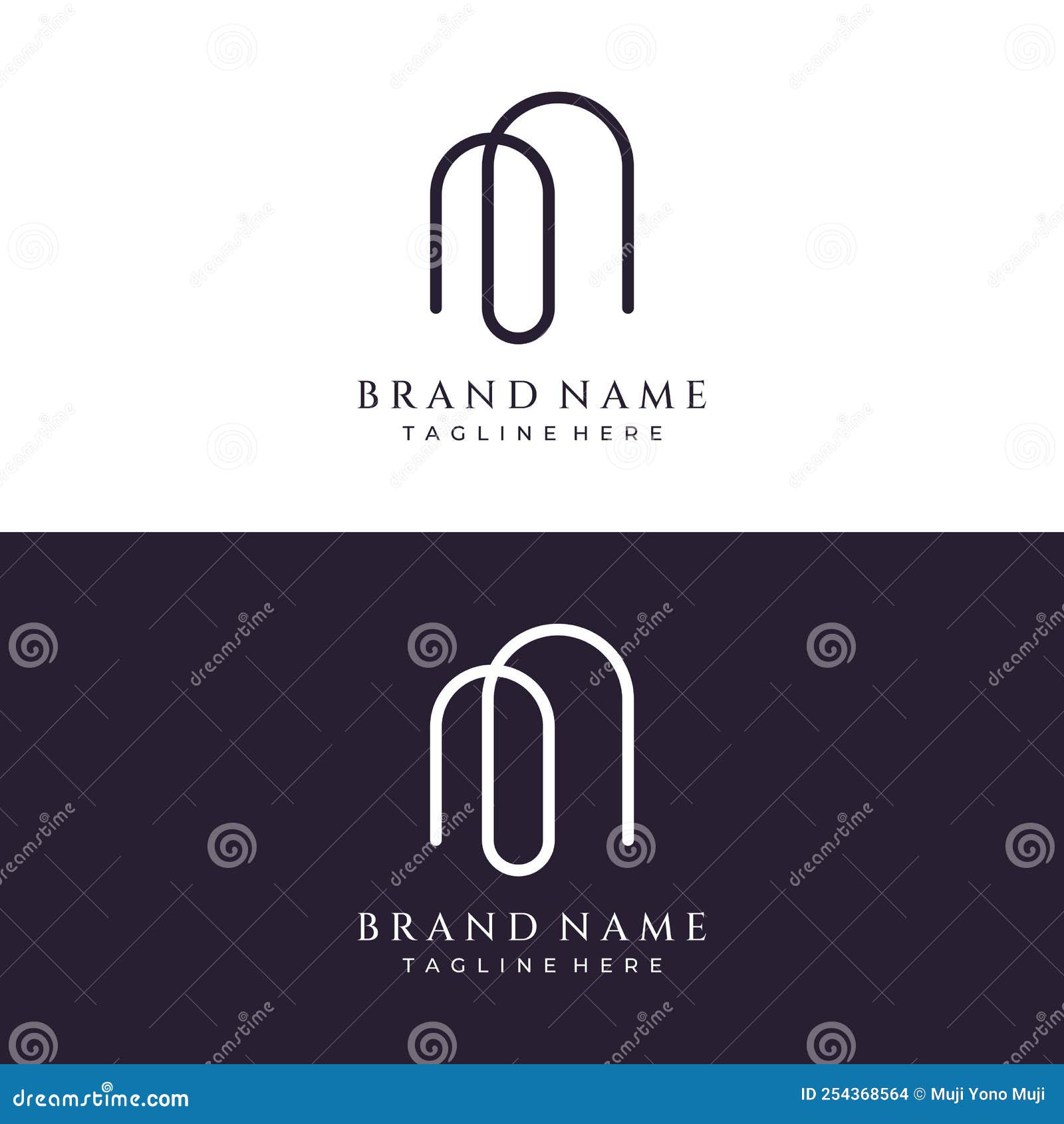 Abstract Elements of Arch Line Vector Logo, for the Construction of ...