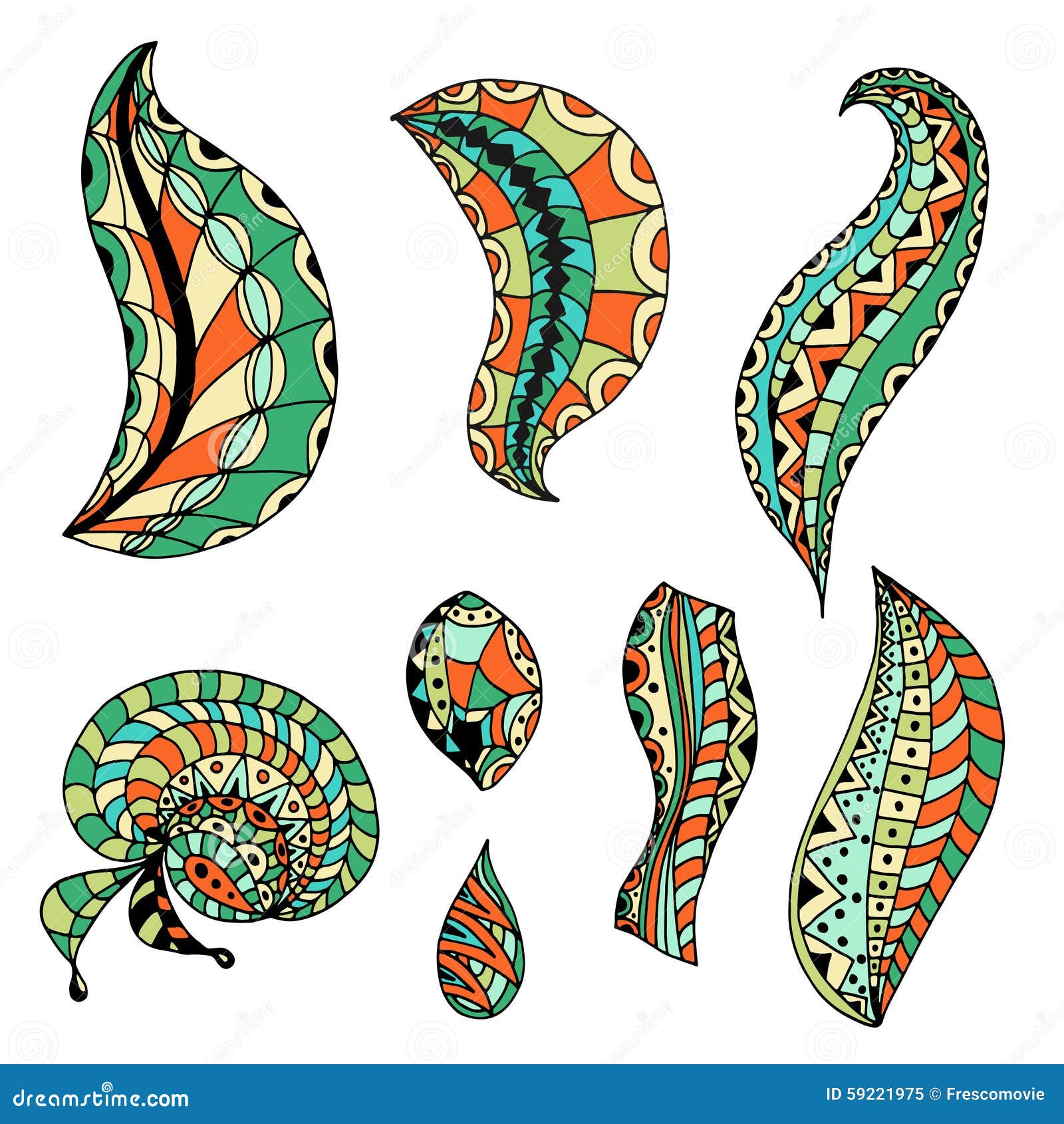 Abstract elements stock vector. Illustration of drawing - 59221975