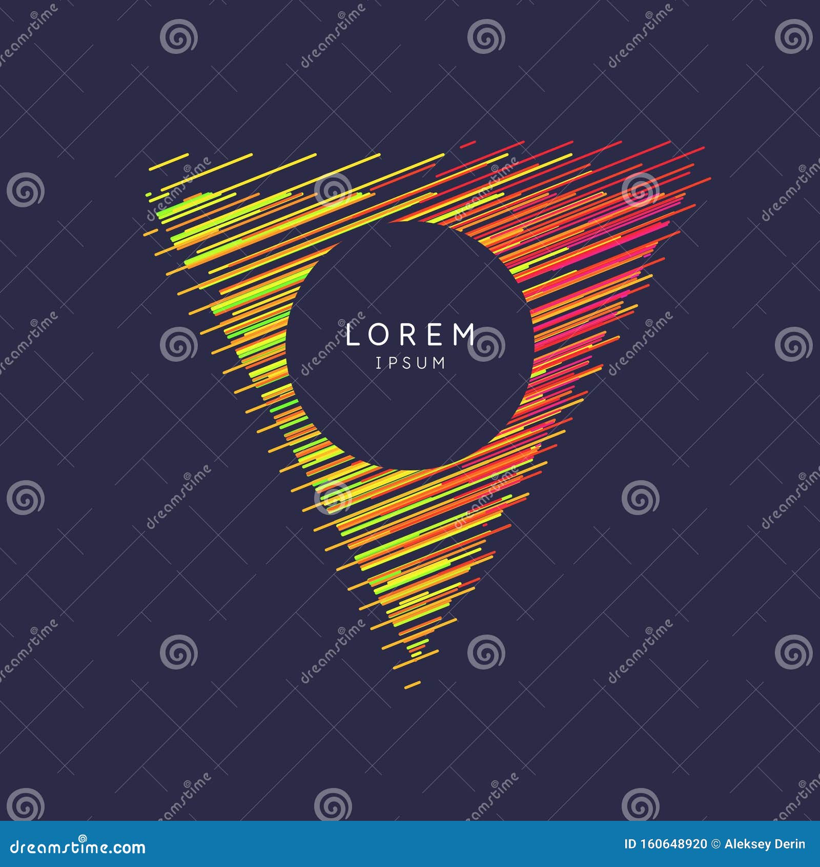 Abstract Elements with Dynamic Lines. Vector Illustration. Stock Vector ...