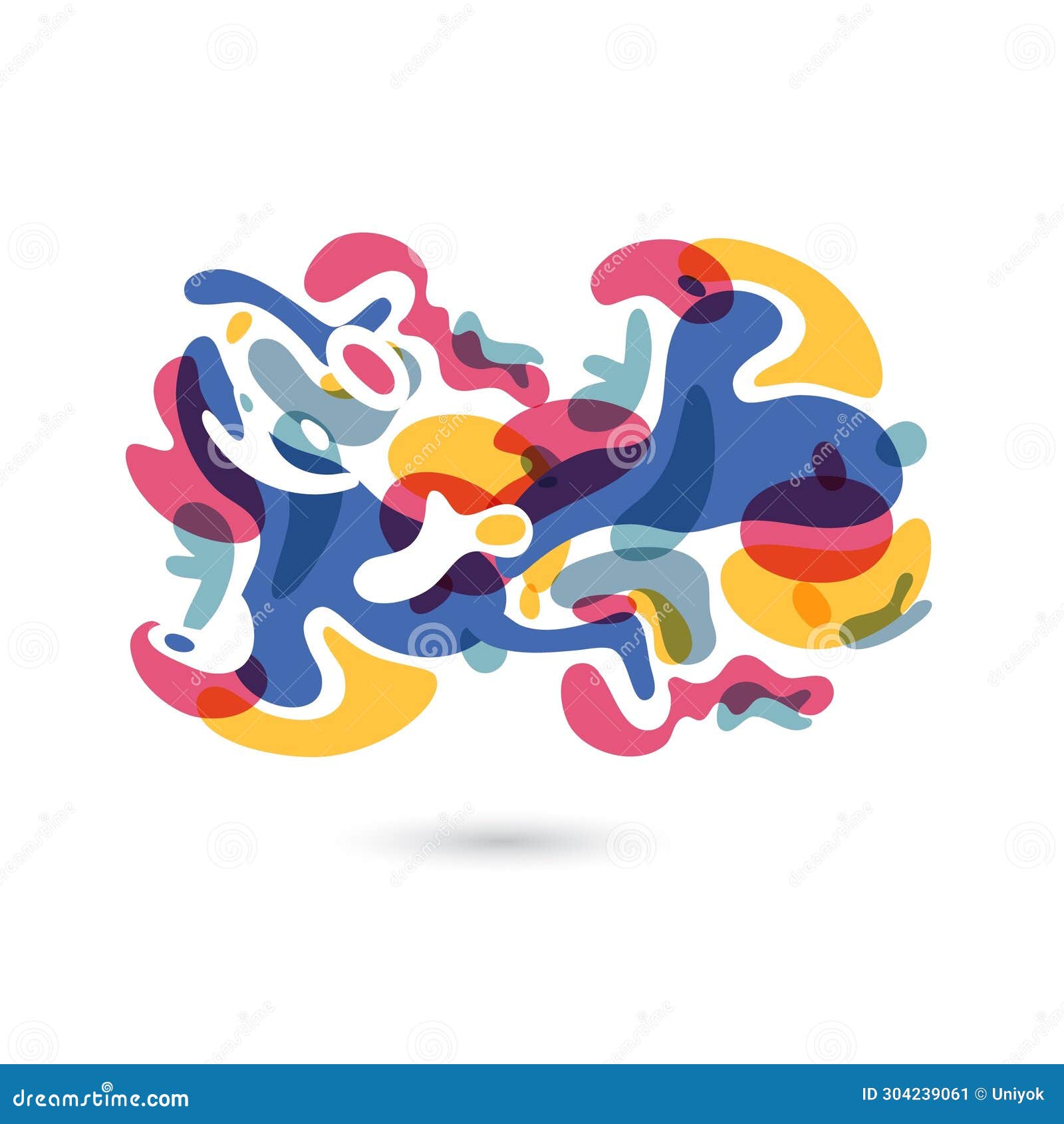 Abstract Elements. Flow Design with Abstract Geometric Elements. Round ...