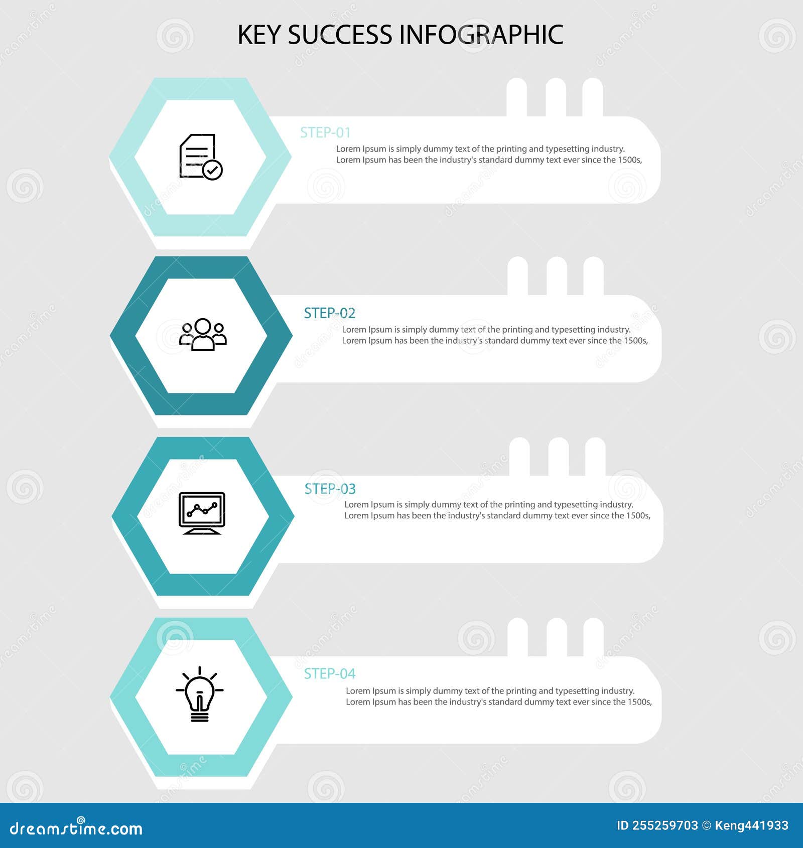 Abstract Elements Infographic Hexagon Shape Data Vector Template ...