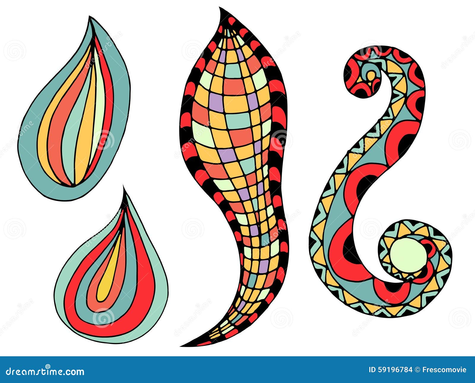 Abstract elements stock vector. Illustration of bloom - 59196784