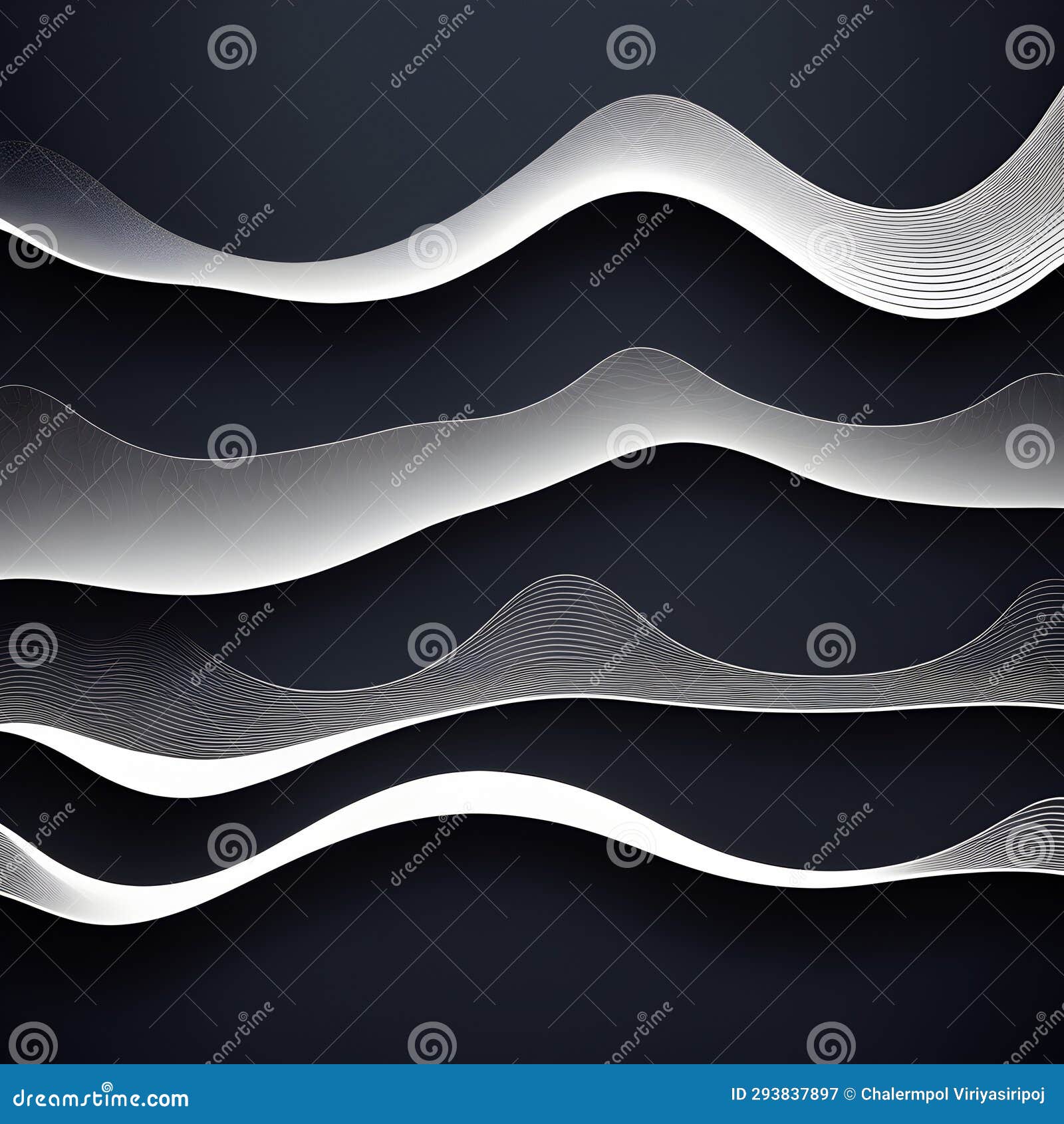 3D Abstract Elevation Contour Topography Line Map Royalty-Free Stock ...