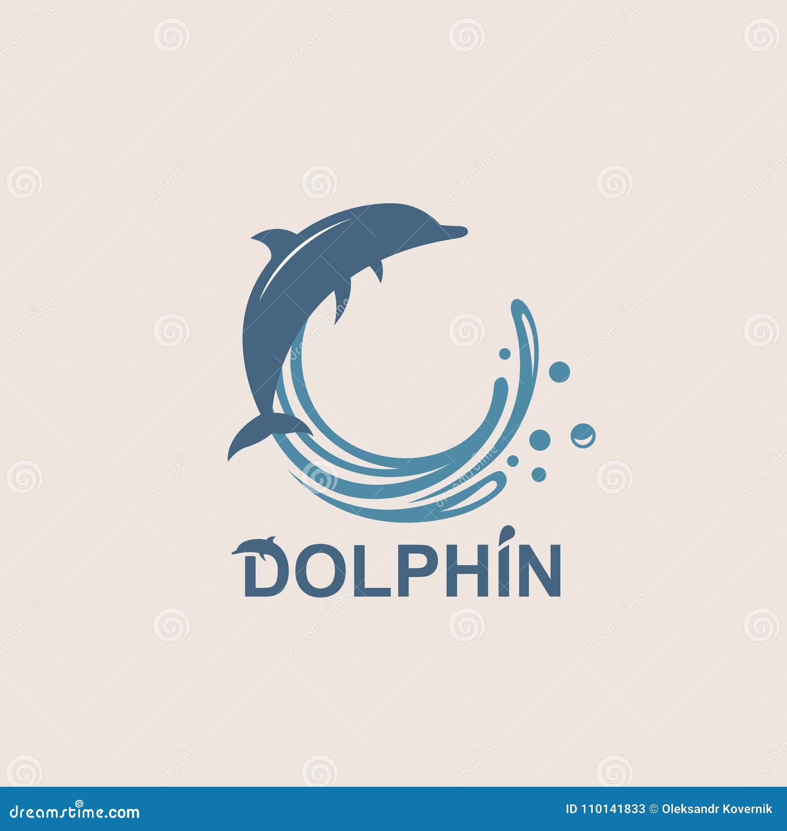 Logo Dolphin Teknik Golden Ratio Vector Illustration | CartoonDealer ...